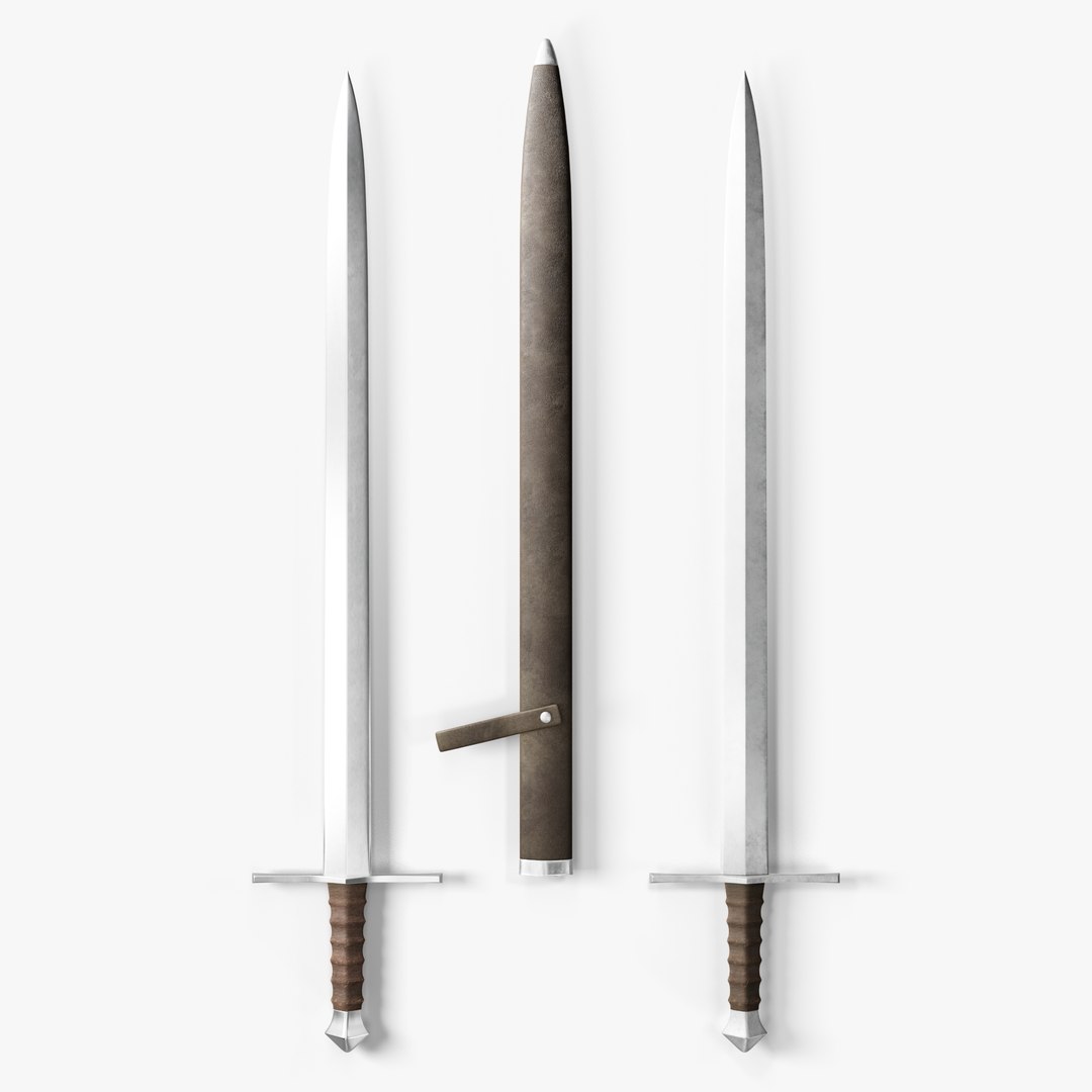 Medieval Sword 03 Plus Old Texture And Sheath 3D Model - TurboSquid 2043084