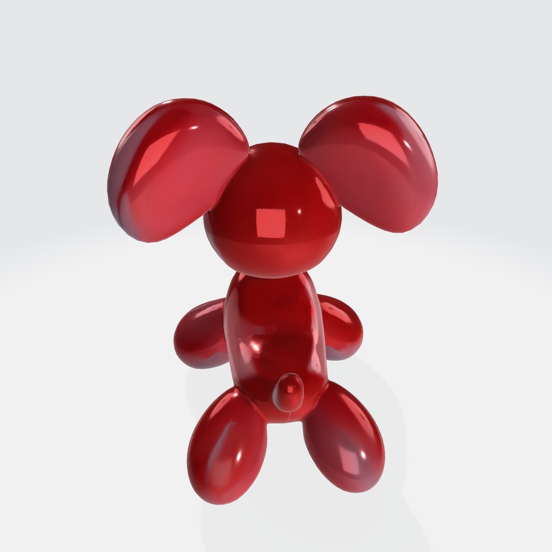 Glossy Baloon Dog 3D - TurboSquid 2272496