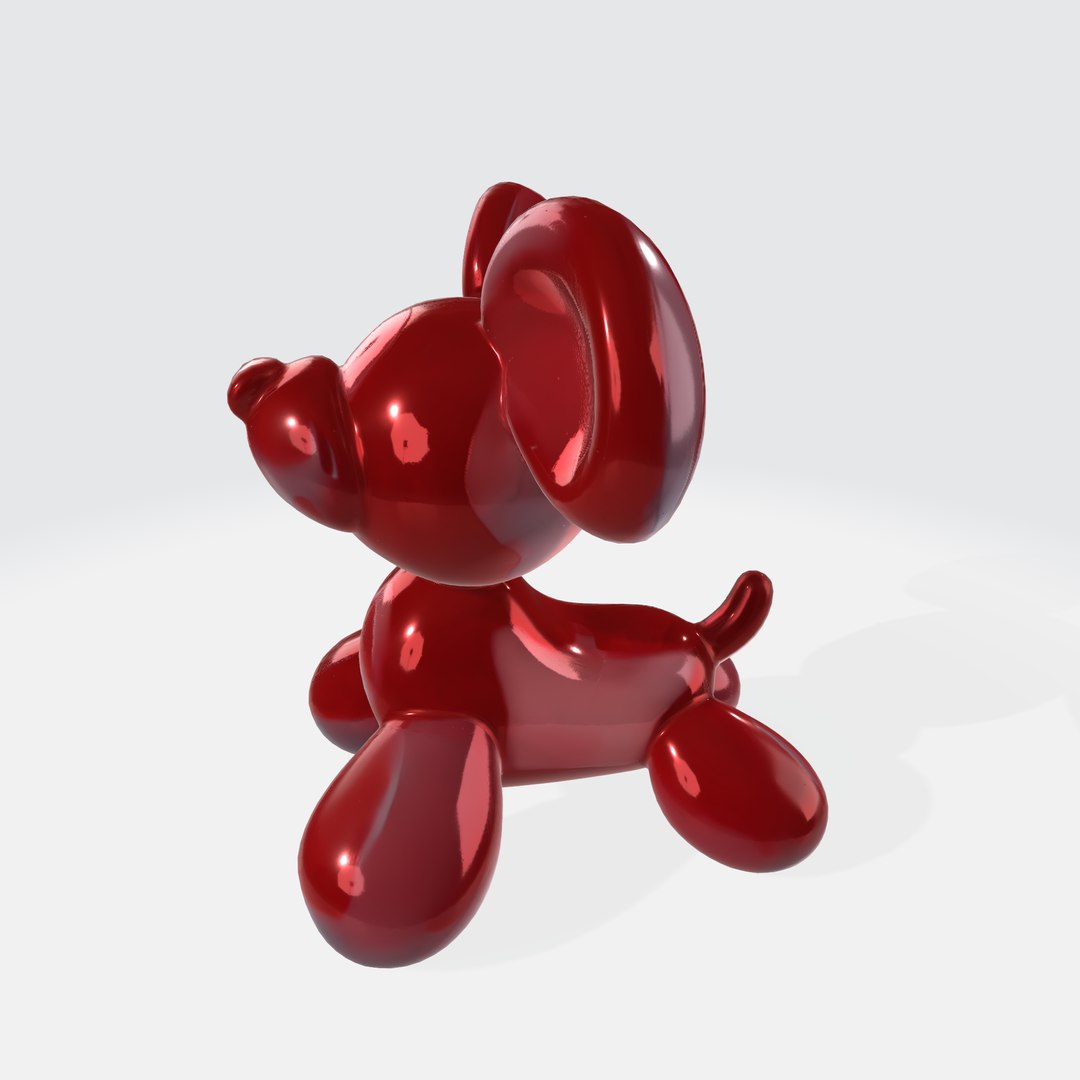 Glossy Baloon Dog 3D - TurboSquid 2272496