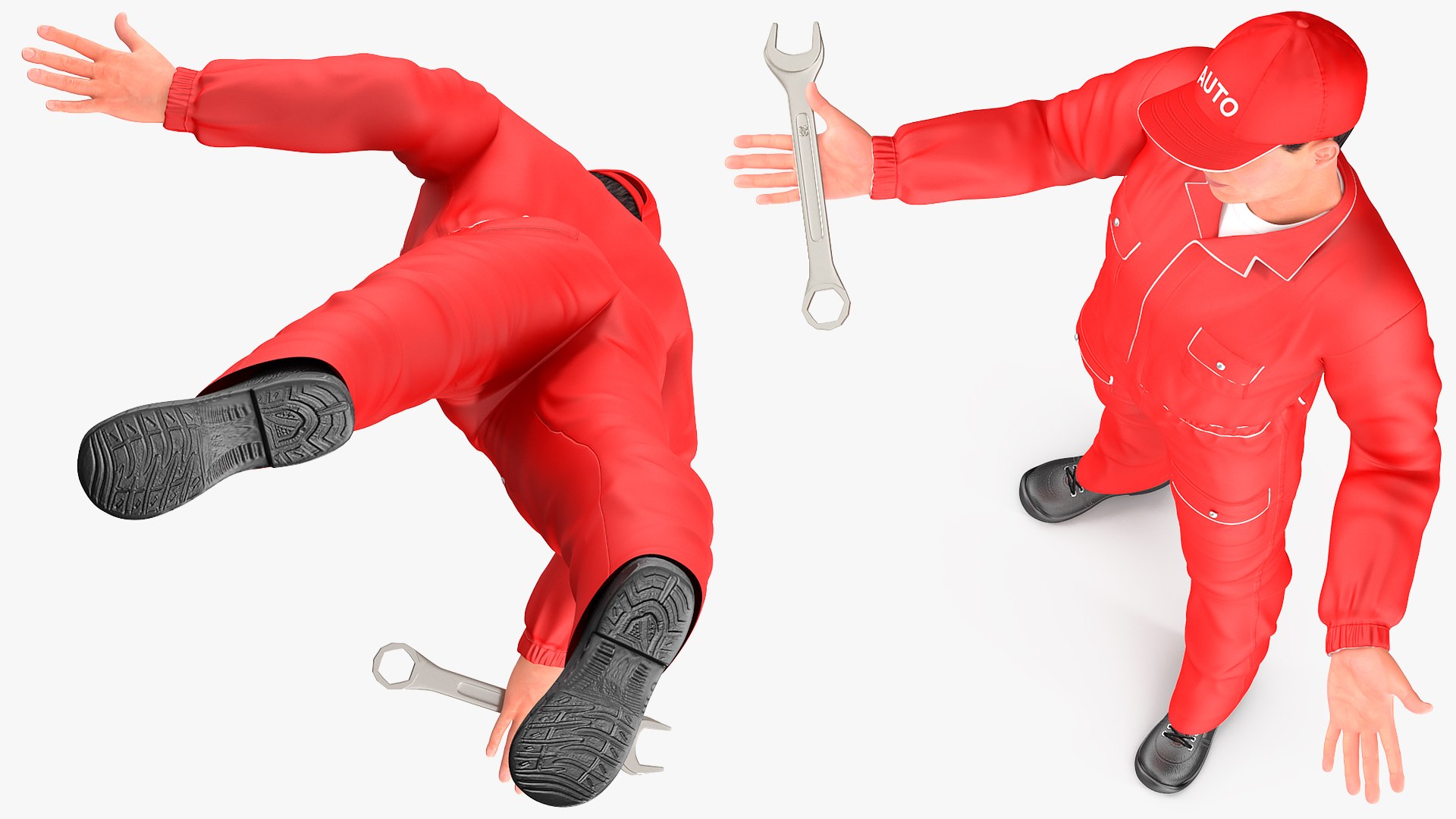 3D model auto mechanic shrugs - TurboSquid 1603934