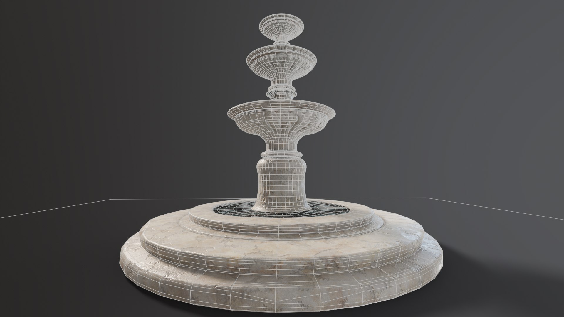 3D Model Marble Water Fountain - TurboSquid 2232000