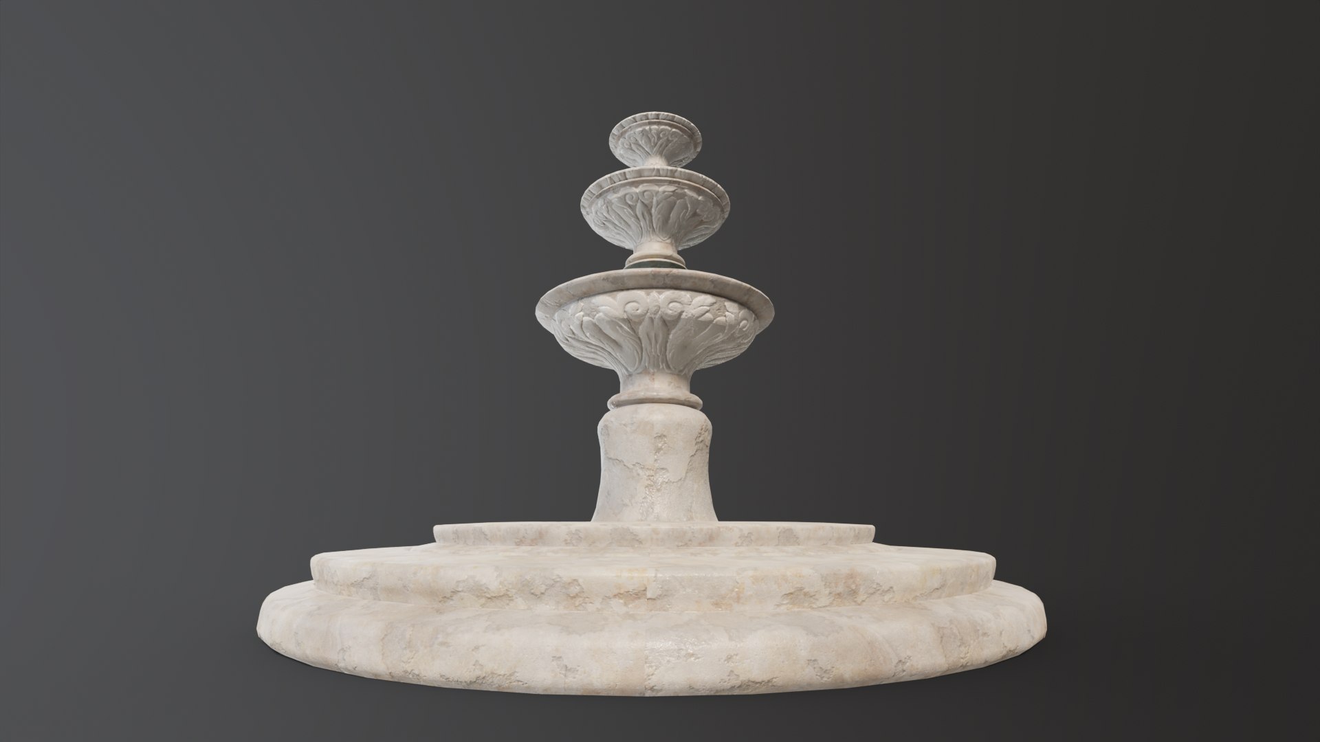 3D Model Marble Water Fountain - TurboSquid 2232000
