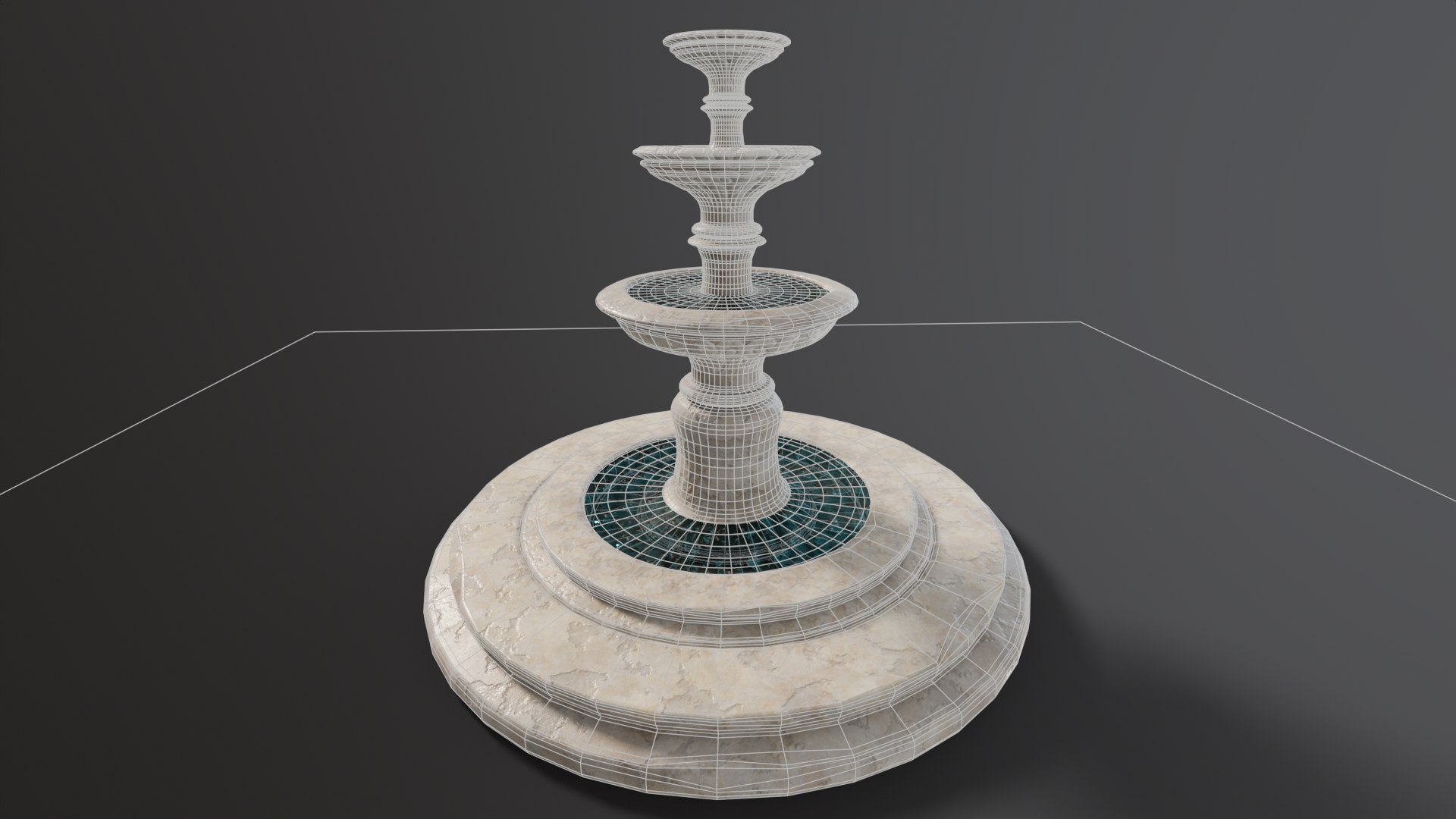 3D Model Marble Water Fountain - TurboSquid 2232000