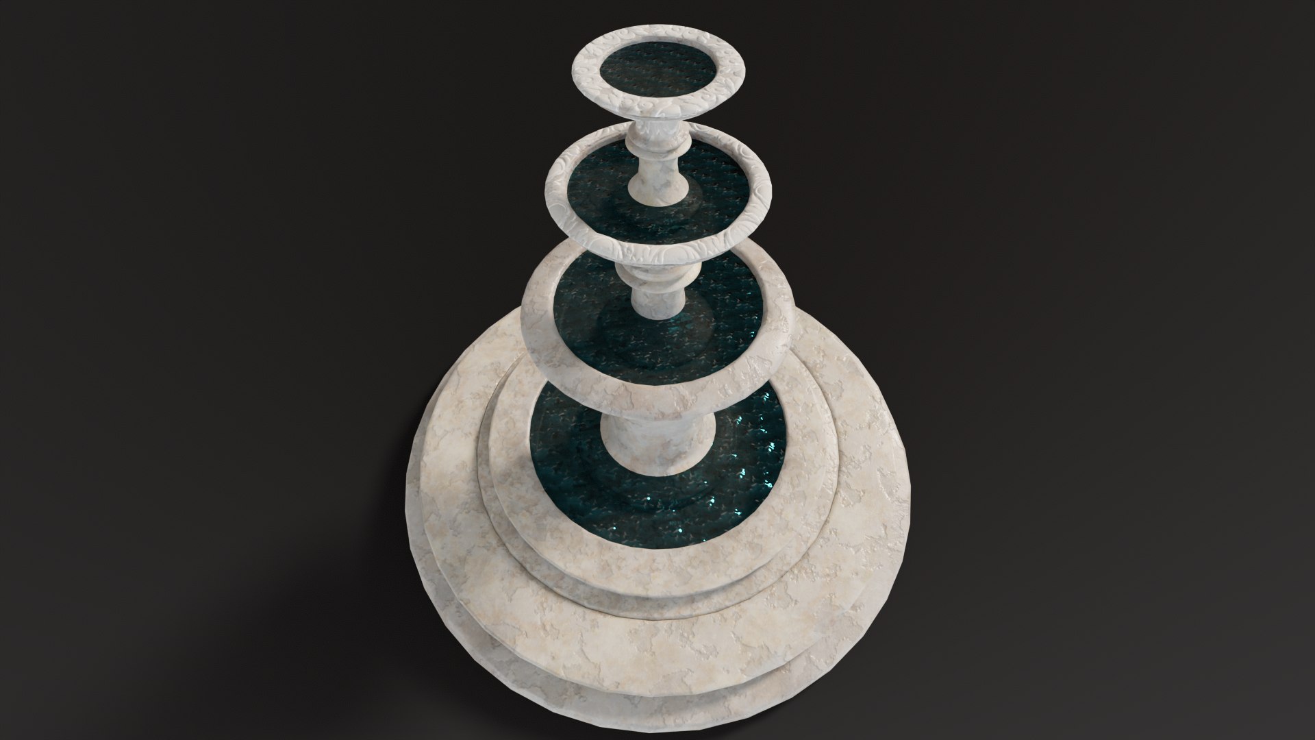 3D Model Marble Water Fountain - TurboSquid 2232000