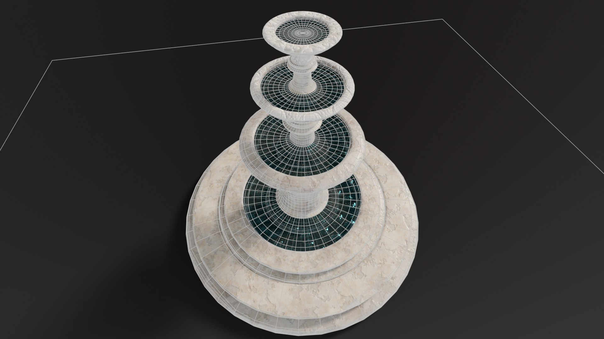 3D Model Marble Water Fountain - TurboSquid 2232000