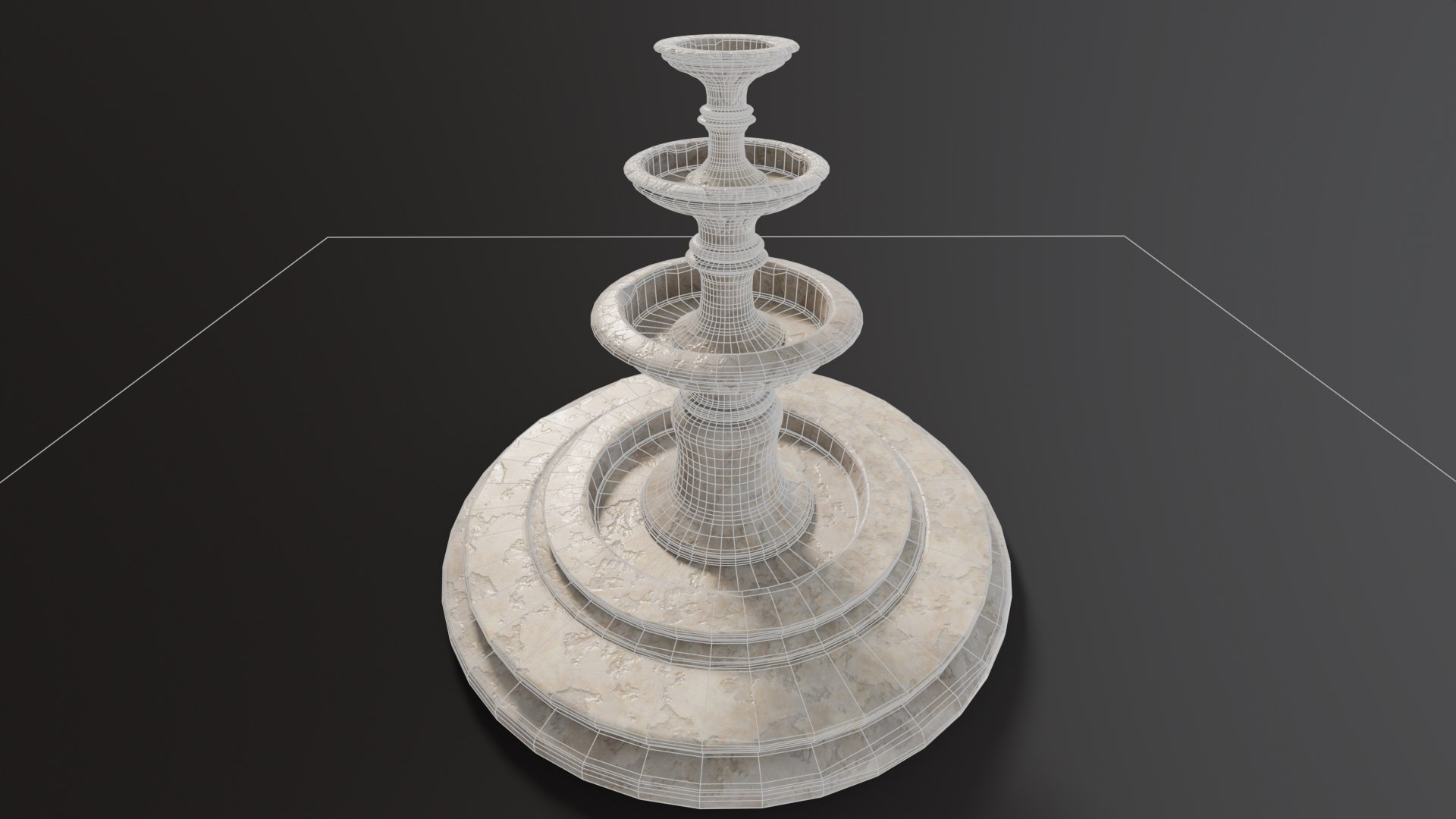3D Model Marble Water Fountain - TurboSquid 2232000
