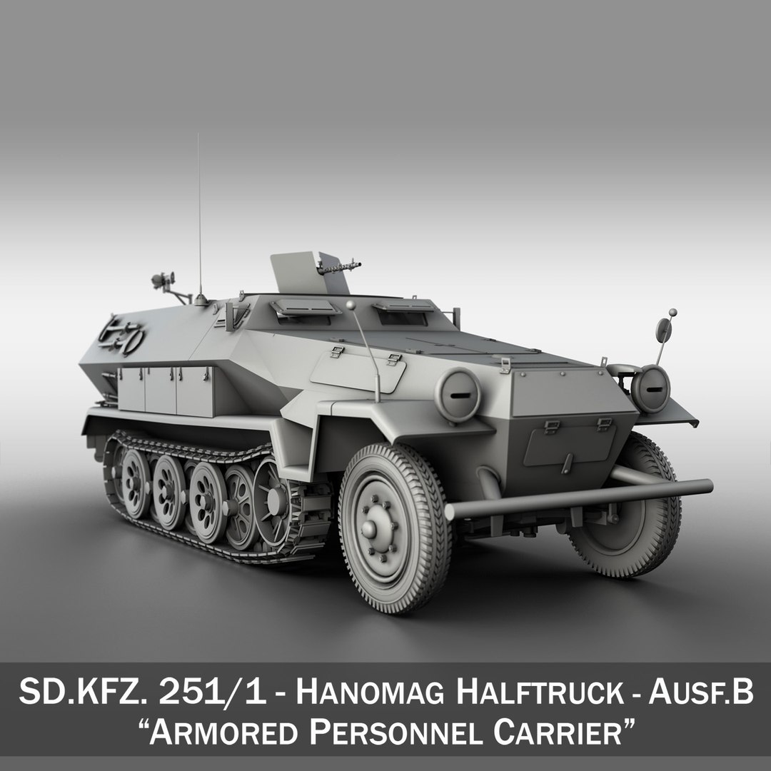 3ds Max Sd Kfz 251 1