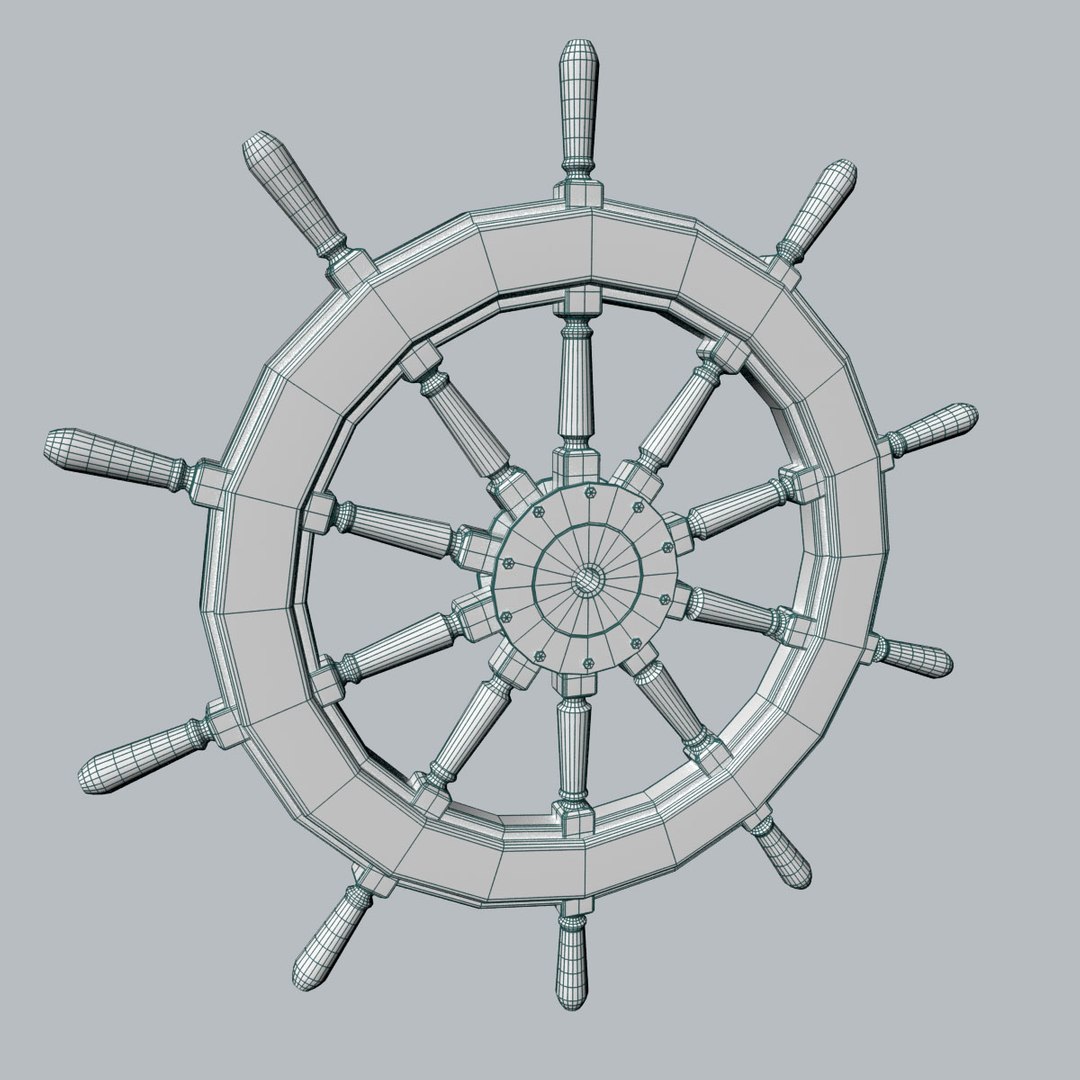 3D Ship Wheel Model - TurboSquid 1326996
