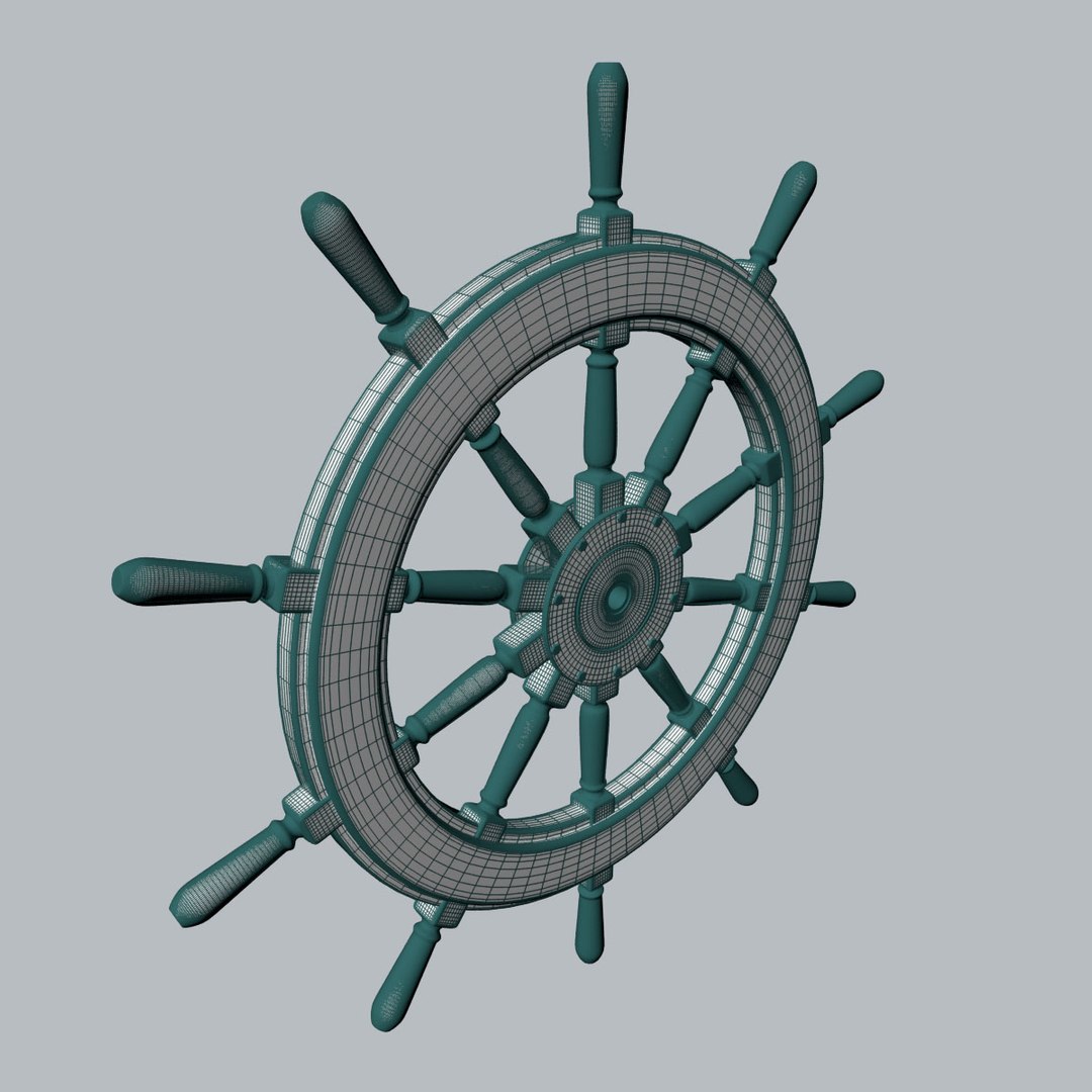 3D Ship Wheel Model - TurboSquid 1326996