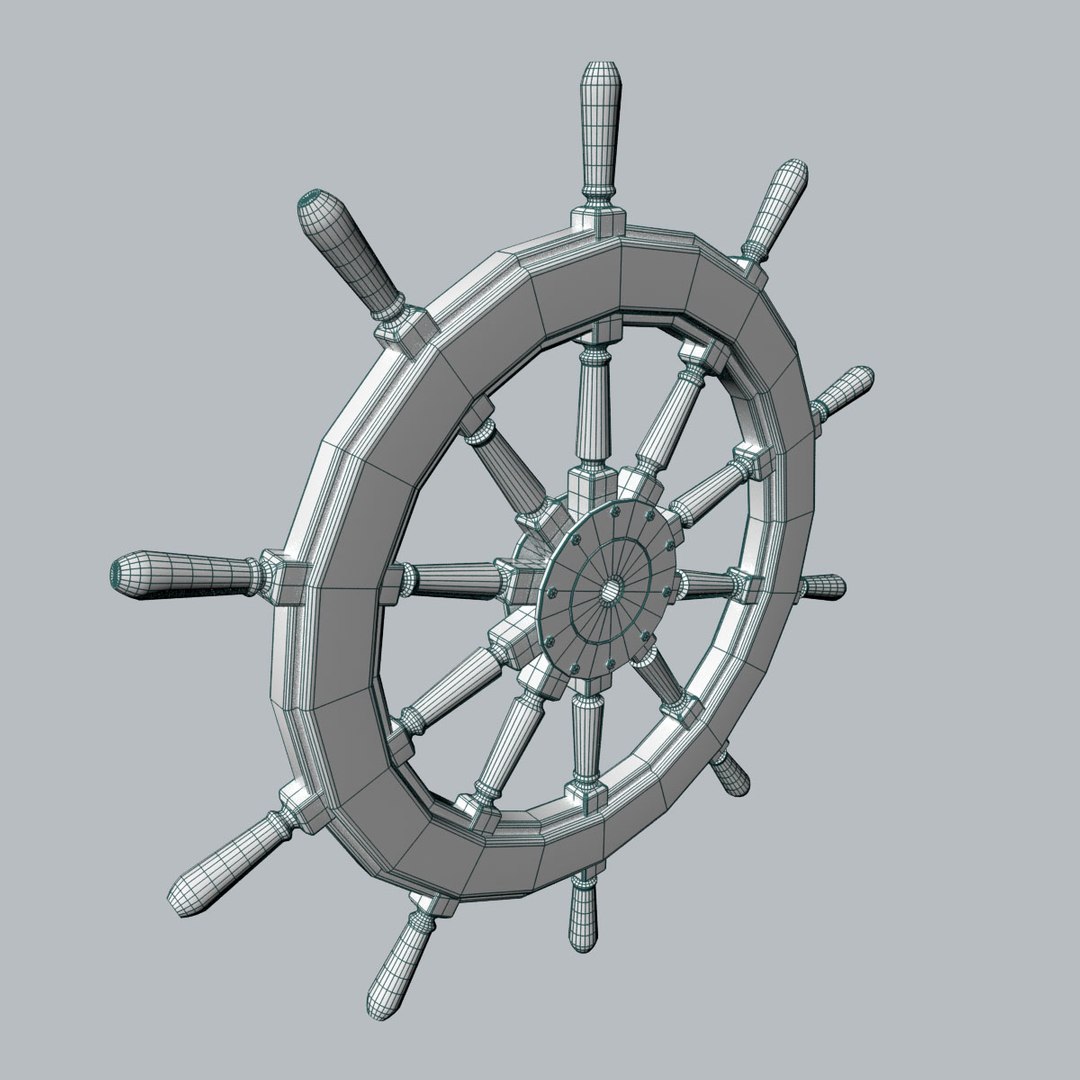 3D Ship Wheel Model - TurboSquid 1326996
