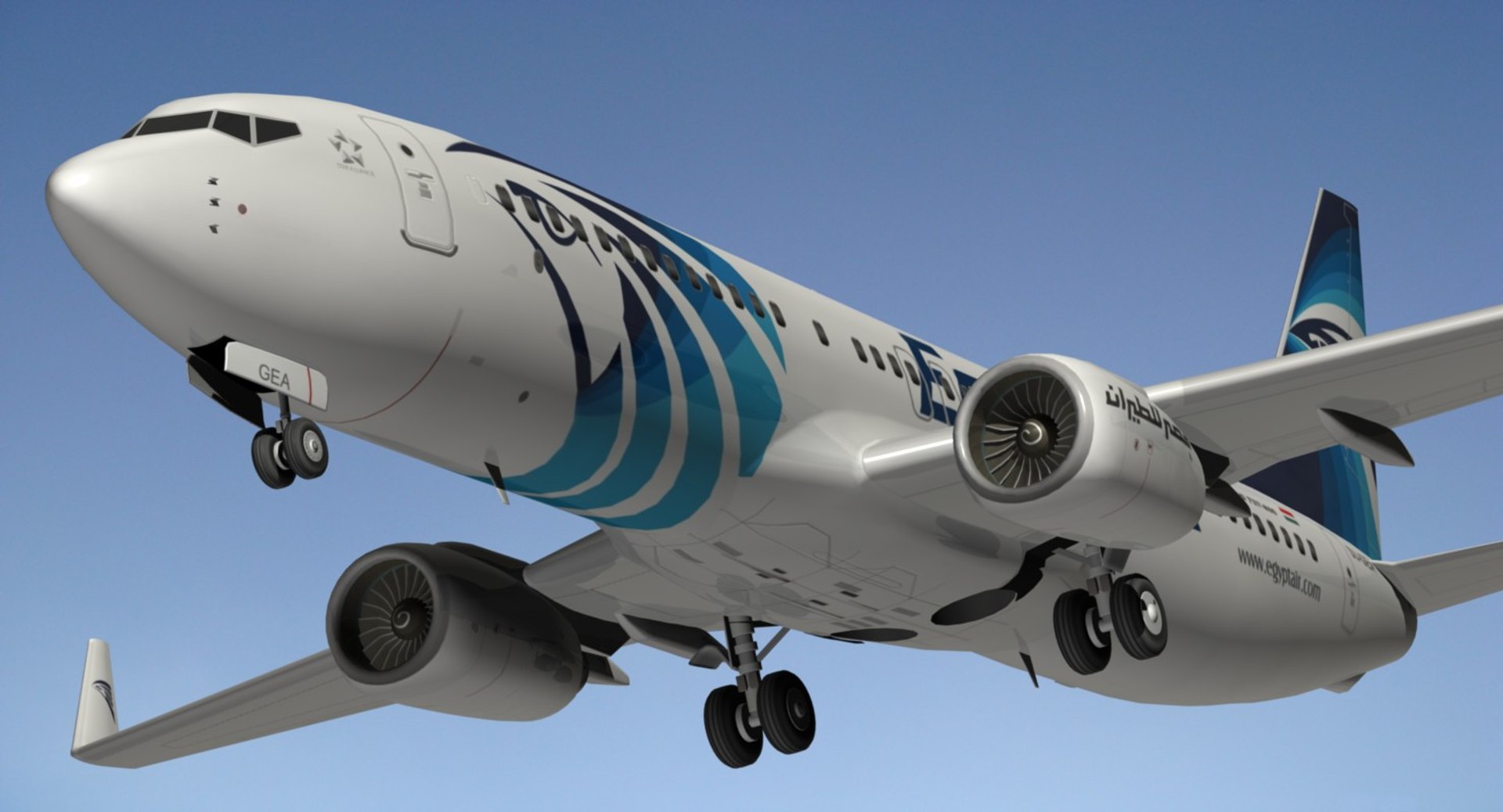 Boeing Egyptair 3D Model - TurboSquid 1271309