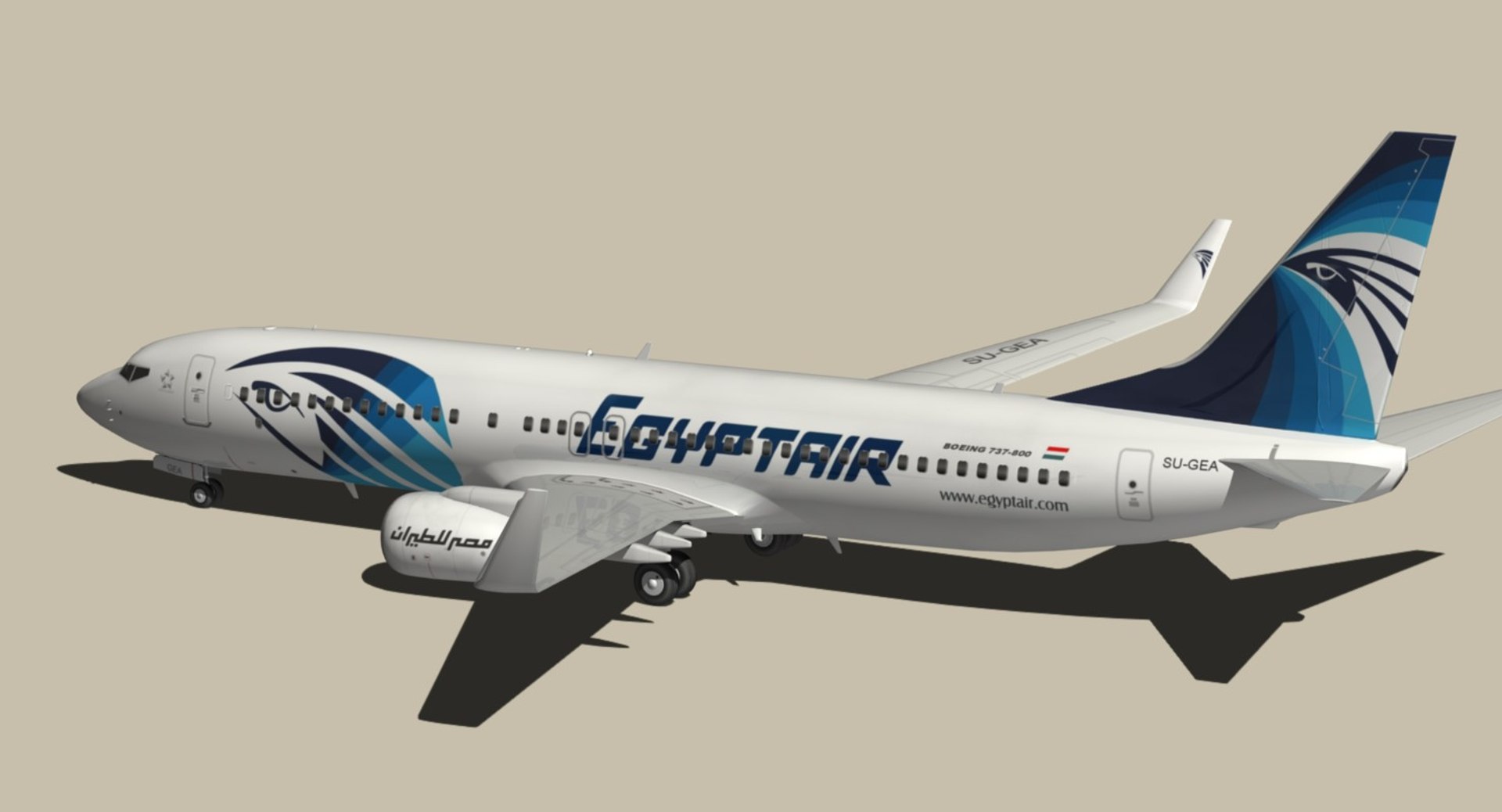 Boeing Egyptair 3D Model - TurboSquid 1271309