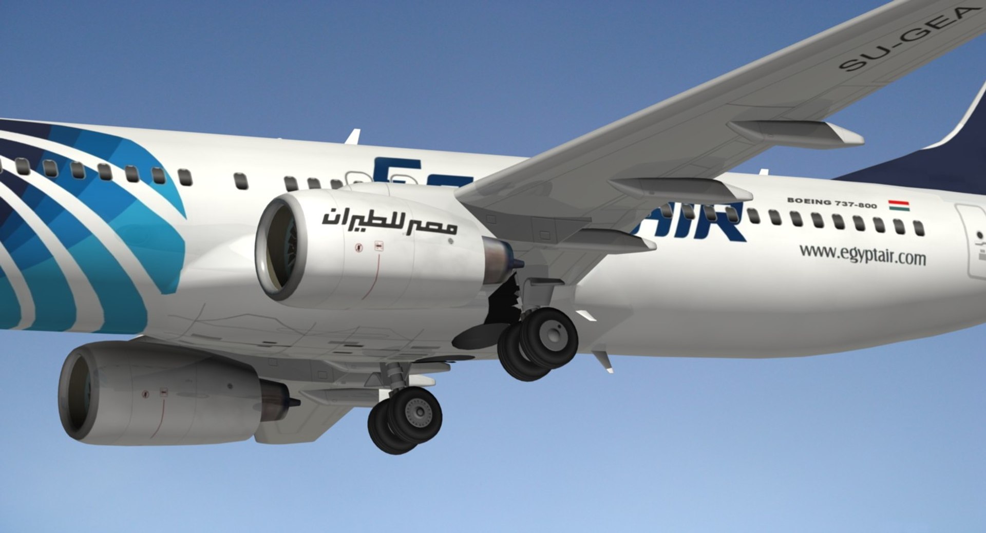 Boeing Egyptair 3D Model - TurboSquid 1271309