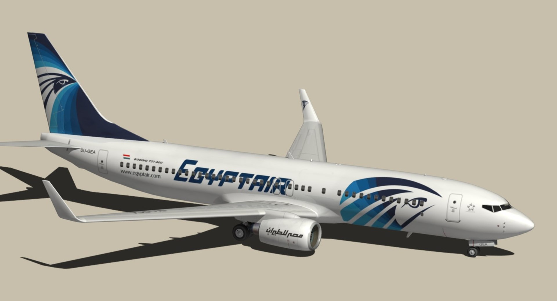 Boeing Egyptair 3D Model - TurboSquid 1271309