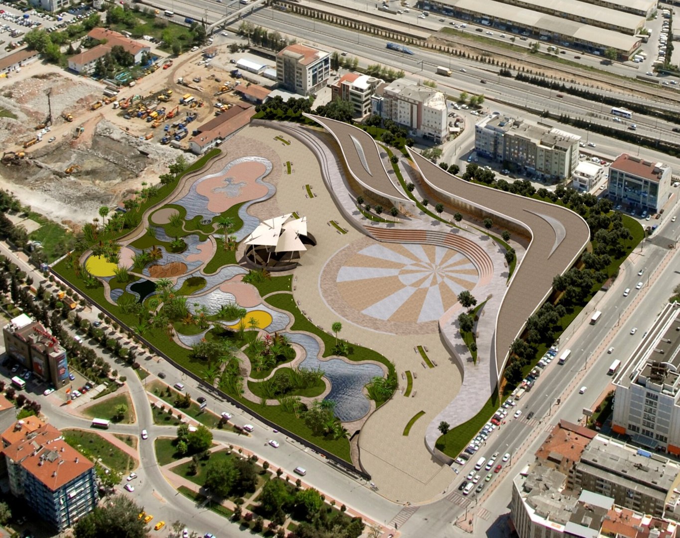 Public Square Low-poly 3D - TurboSquid 1976336