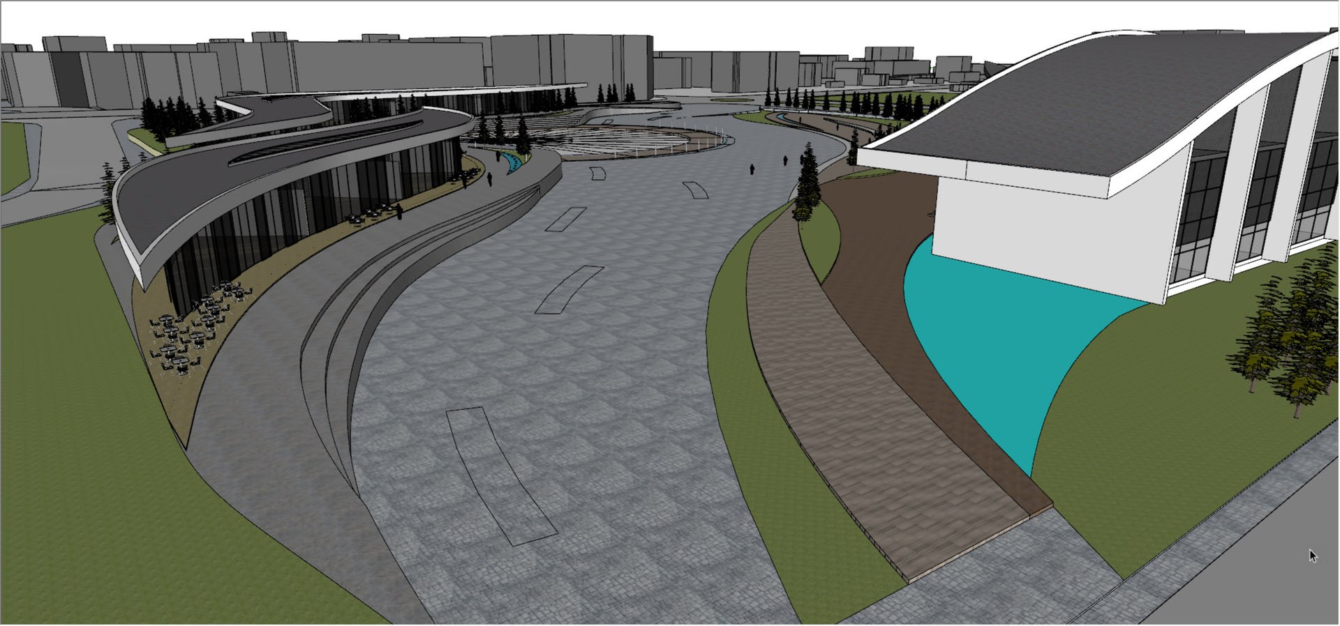 Public Square Low-poly 3D - TurboSquid 1976336