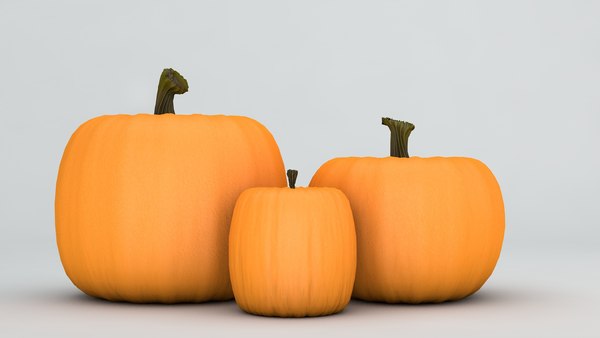 3D pumpkin fruit model - TurboSquid 1622257