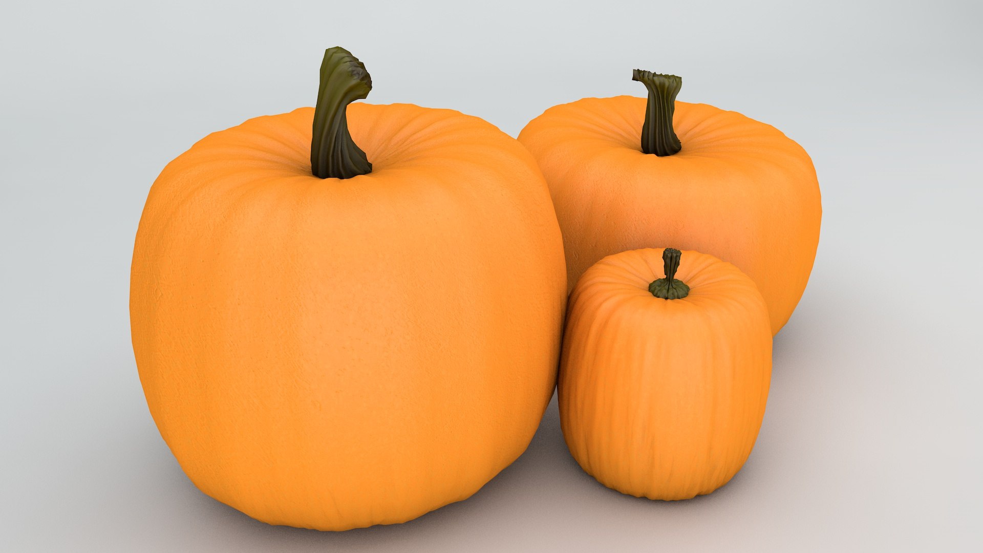 3D pumpkin fruit model - TurboSquid 1622257