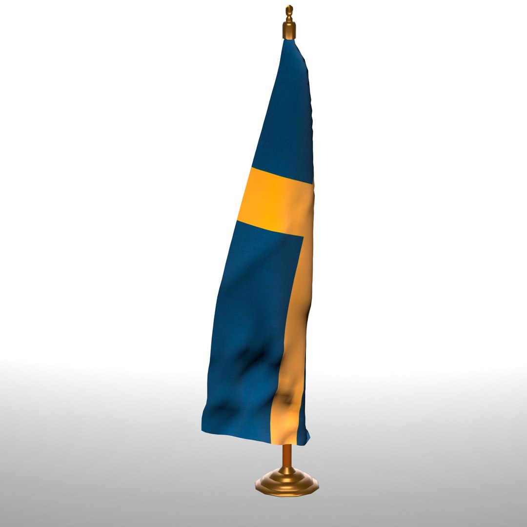 3D SWEDEN Table Flag T Model - TurboSquid 2282066
