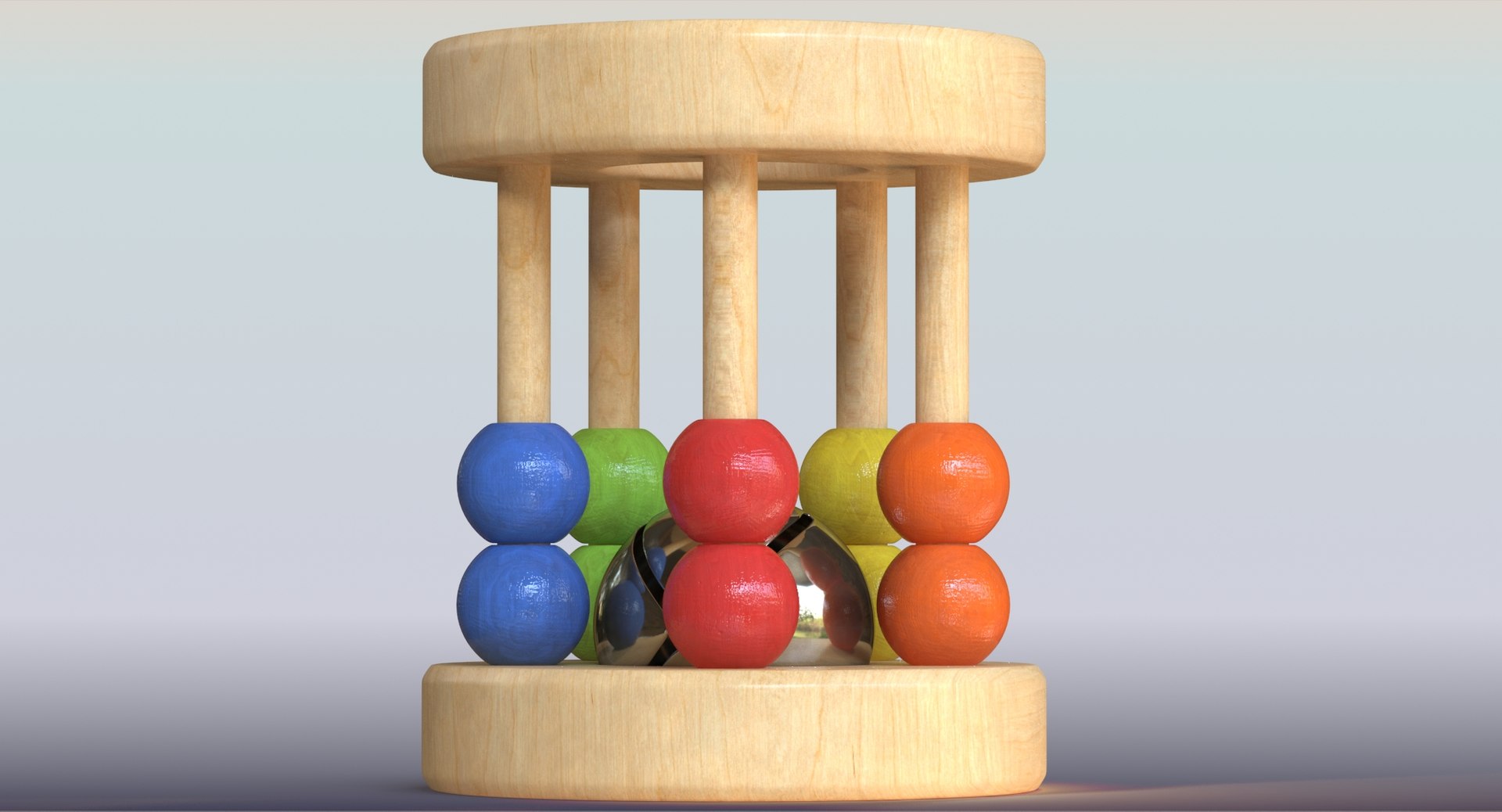 3D Rattle Roller Toy Model - TurboSquid 1394293