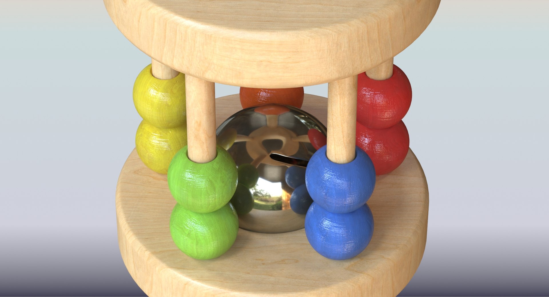 3D Rattle Roller Toy Model - TurboSquid 1394293