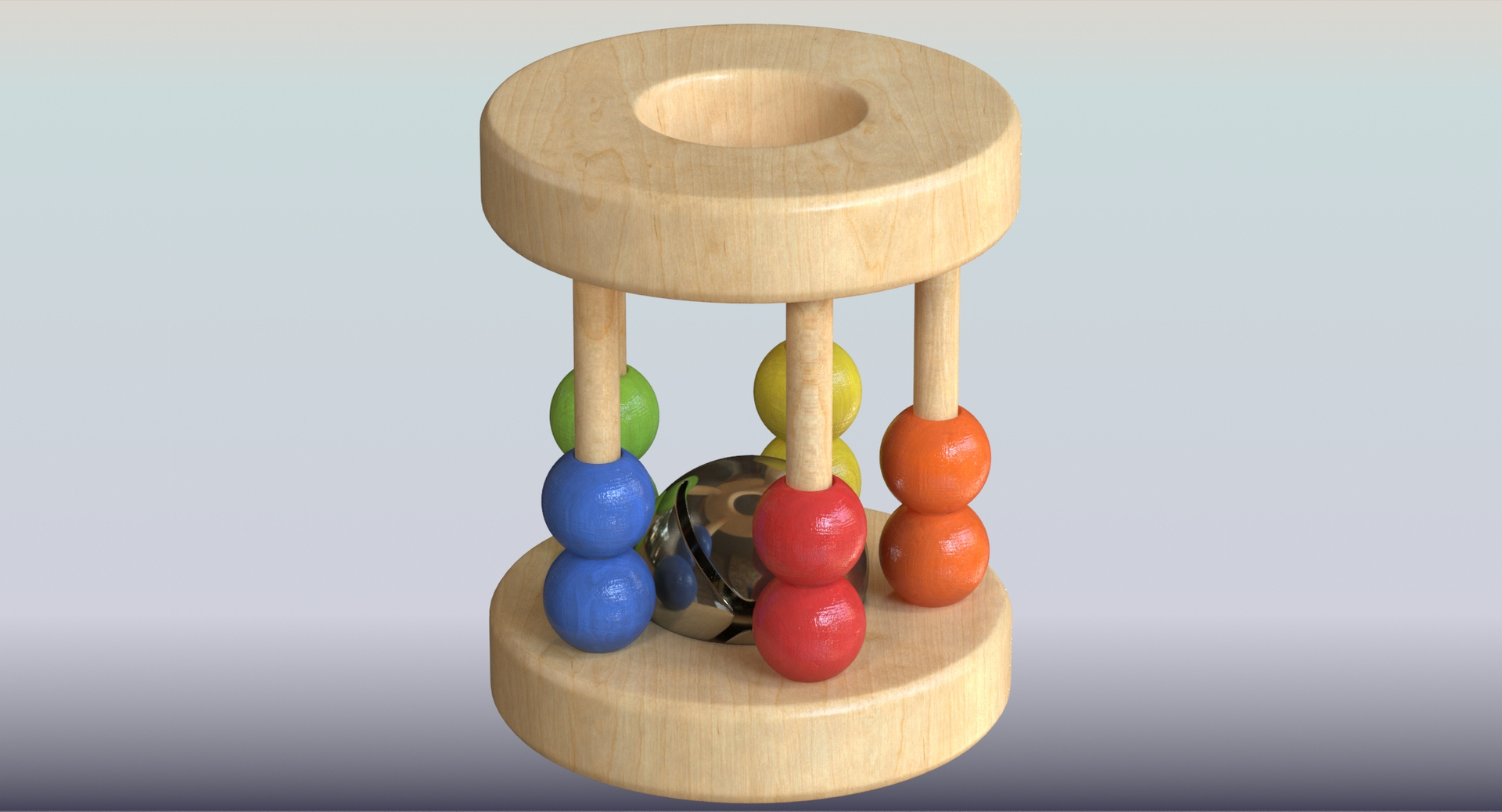 3D Rattle Roller Toy Model - TurboSquid 1394293