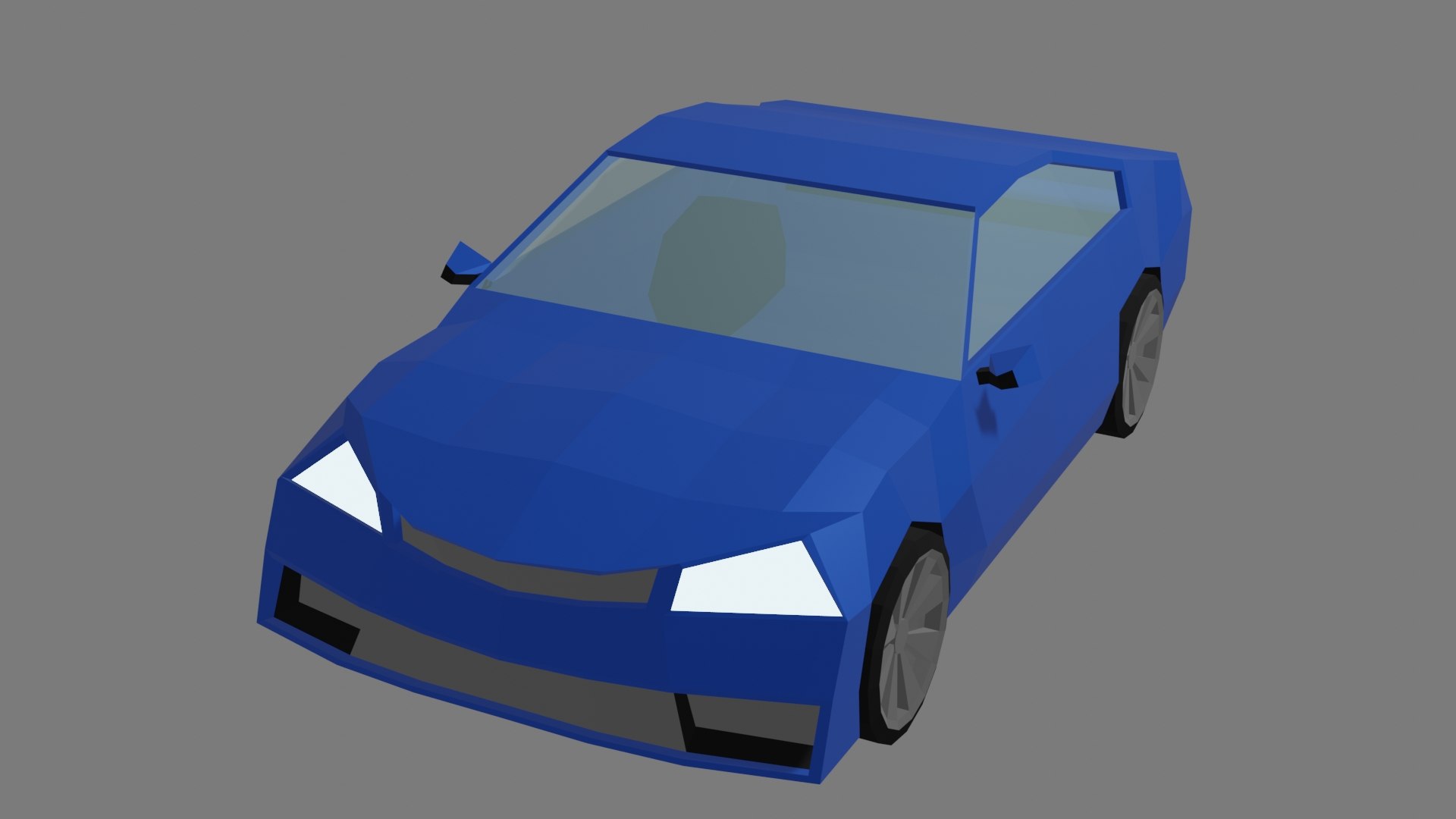 Blue Car Model - TurboSquid 1996941