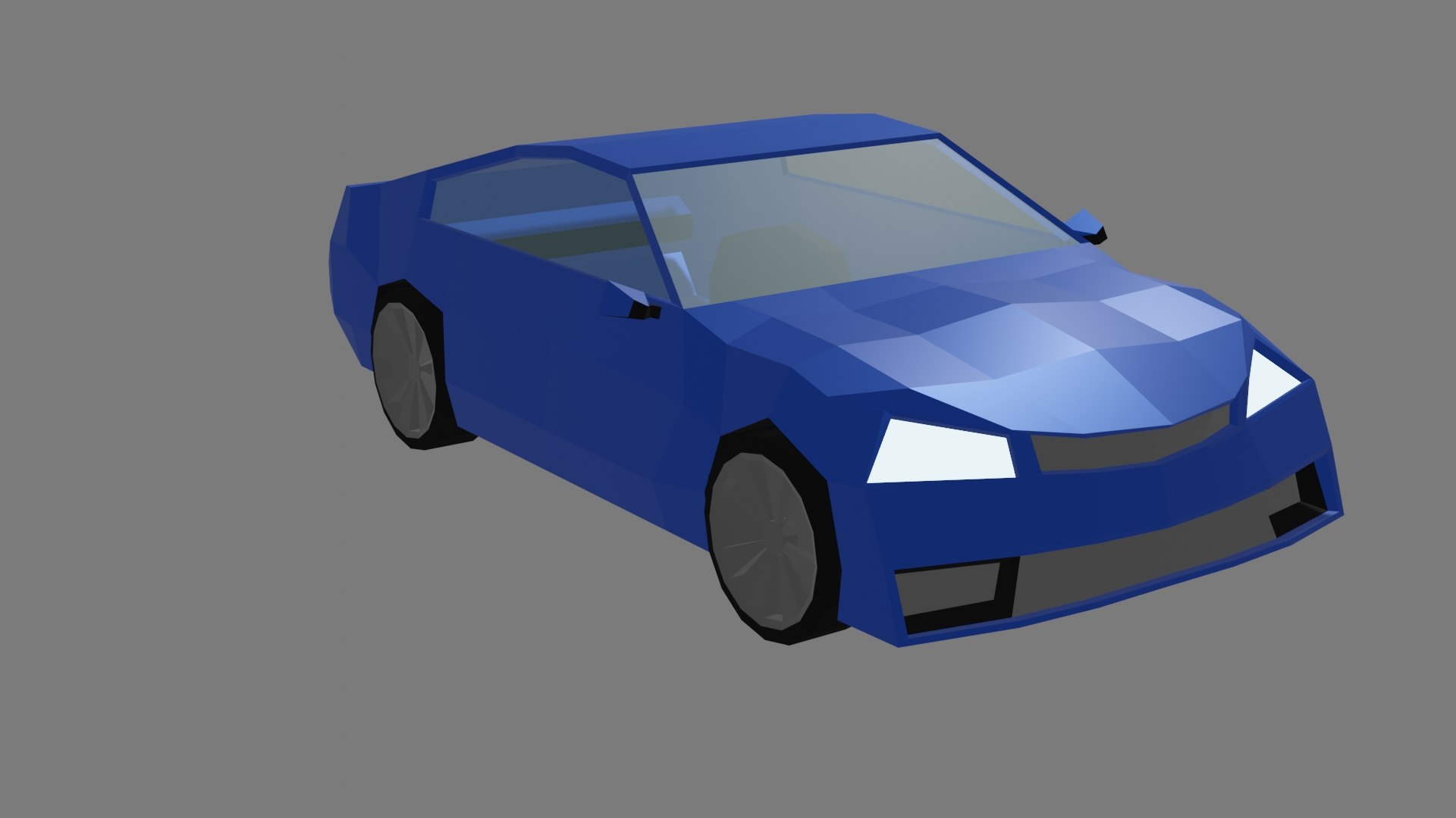 Blue Car Model - TurboSquid 1996941