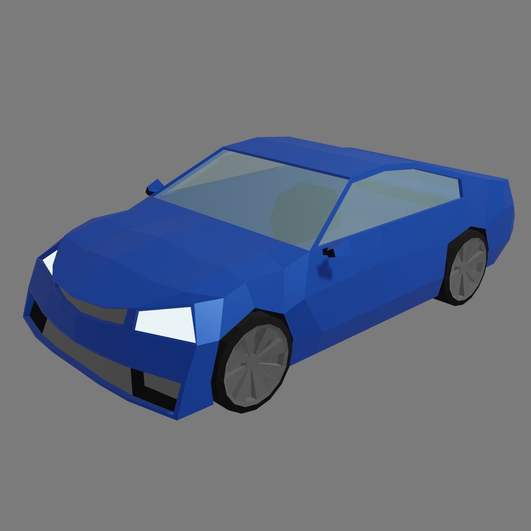 Blue Car Model - TurboSquid 1996941