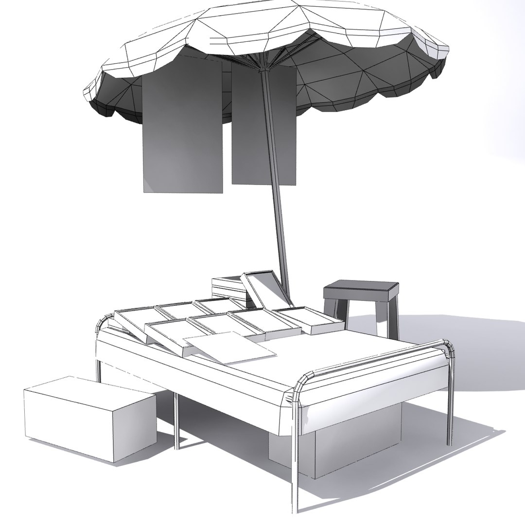 3d Indian Cloth Shop Model