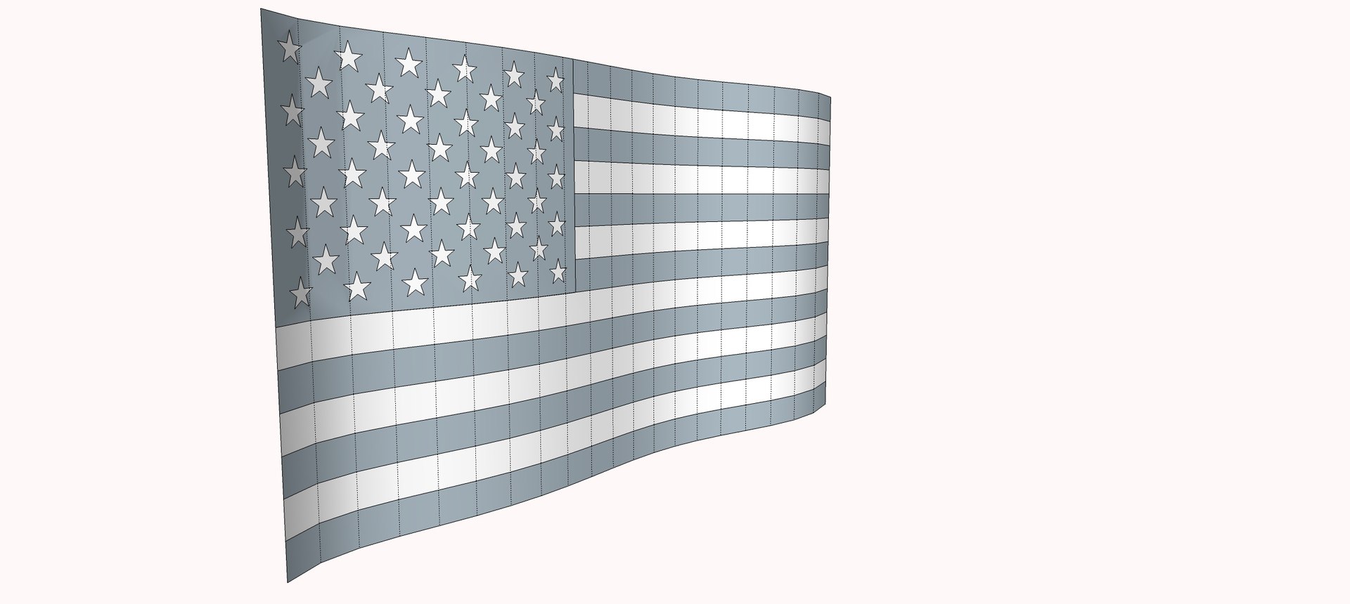 US Flag 3D Model - TurboSquid 1792232
