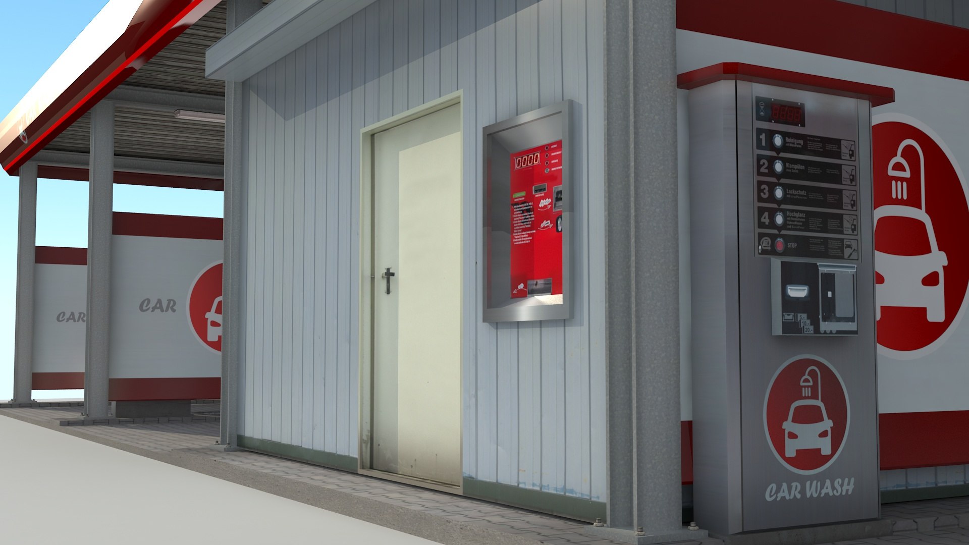 car wash 3d model
