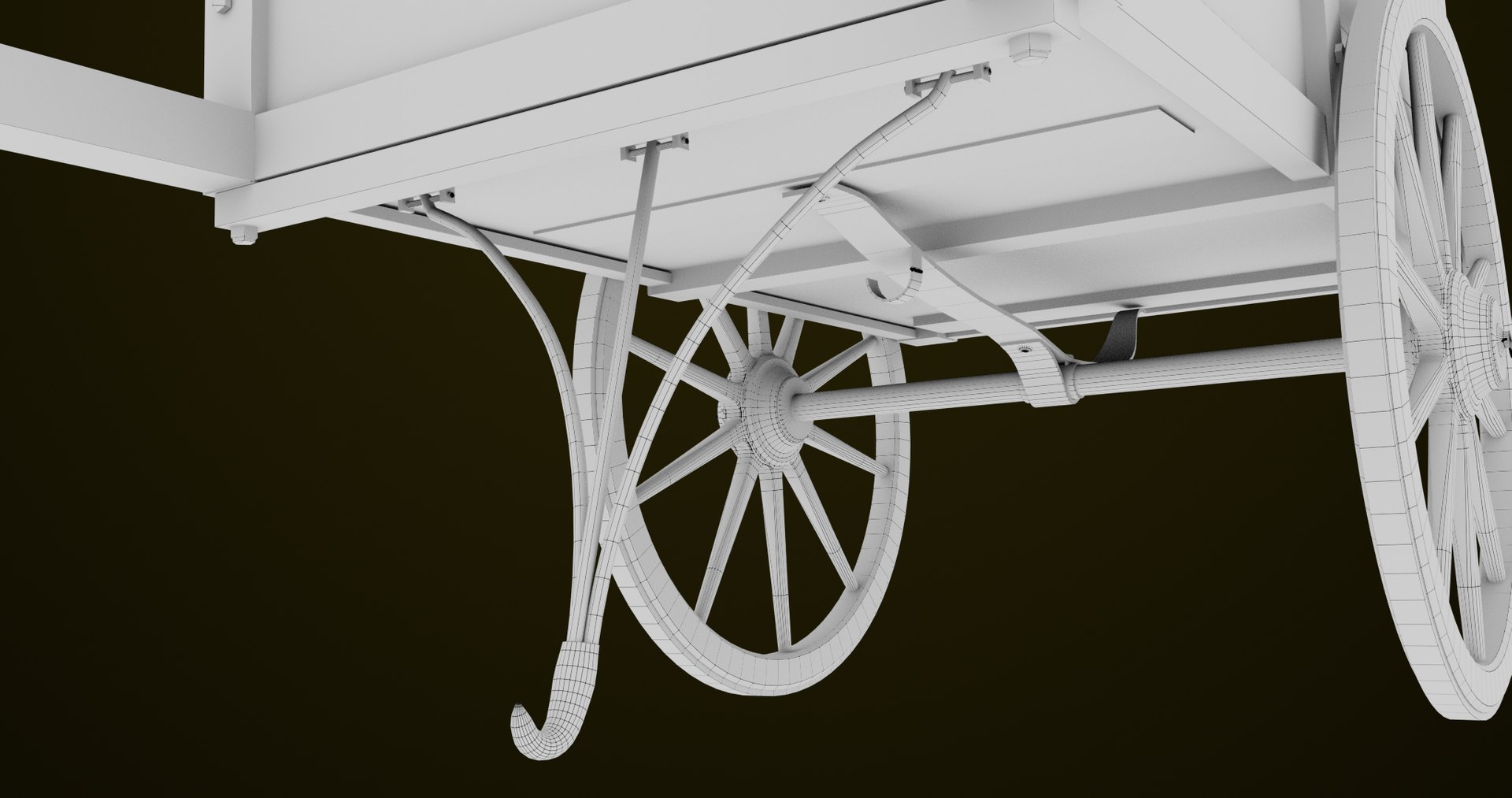 Wooden Vendor Cart01 All PBR Unity UE Textures Included 3D - TurboSquid ...