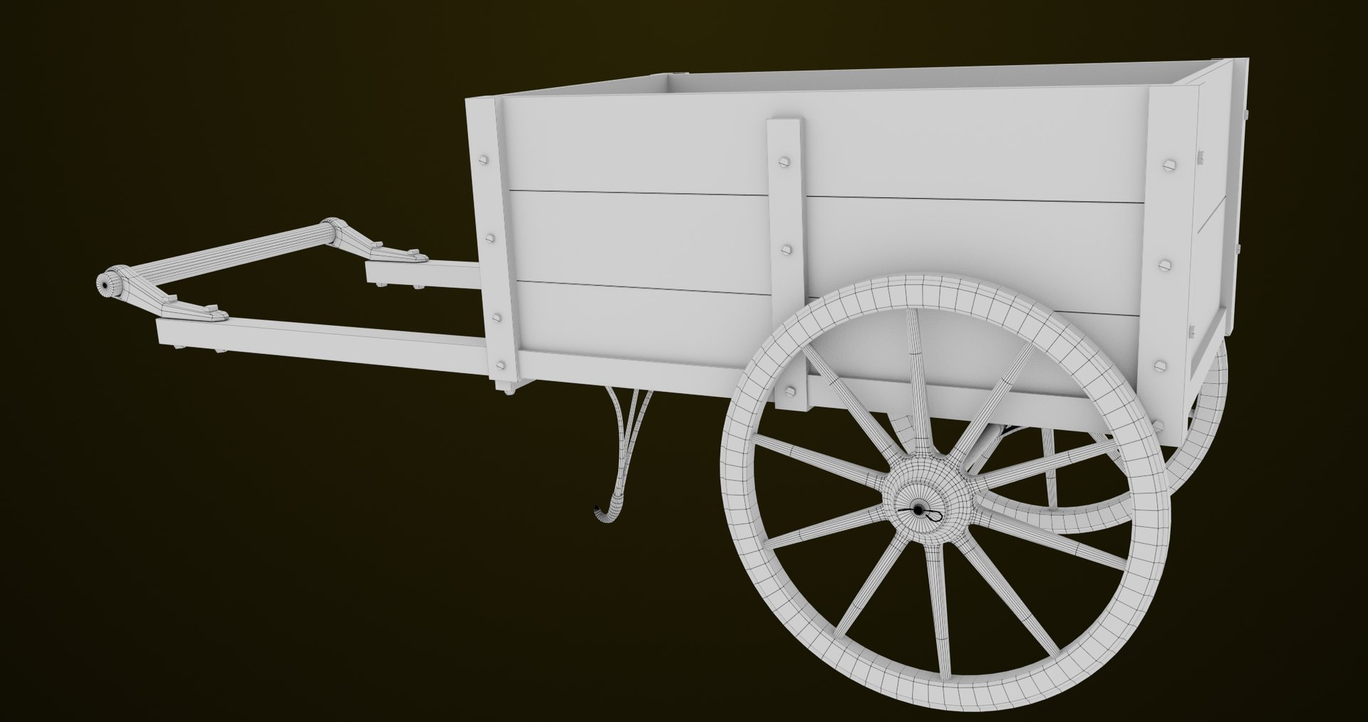 Wooden Vendor Cart01 All PBR Unity UE Textures Included 3D - TurboSquid ...