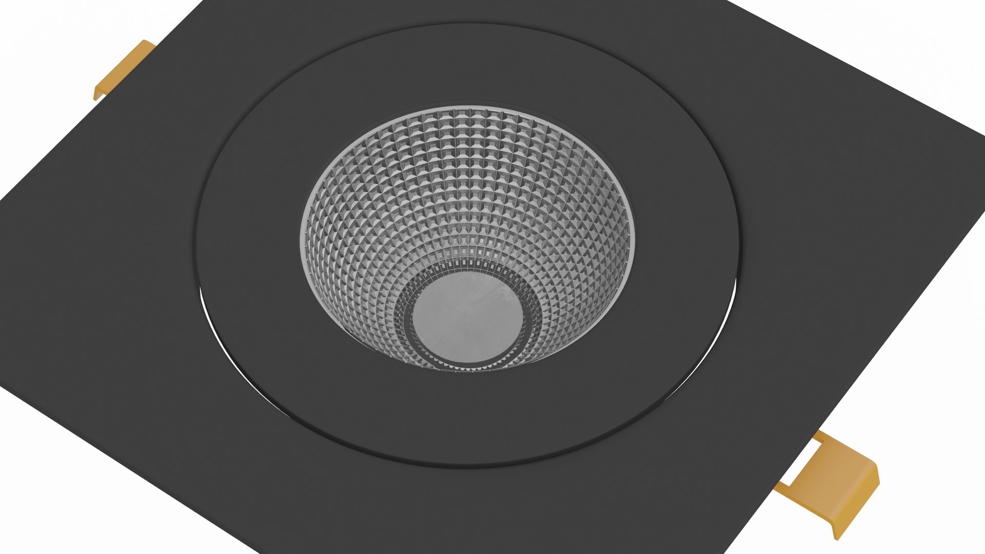 3D model Square Modular Ceiling Light Black - TurboSquid 2091334