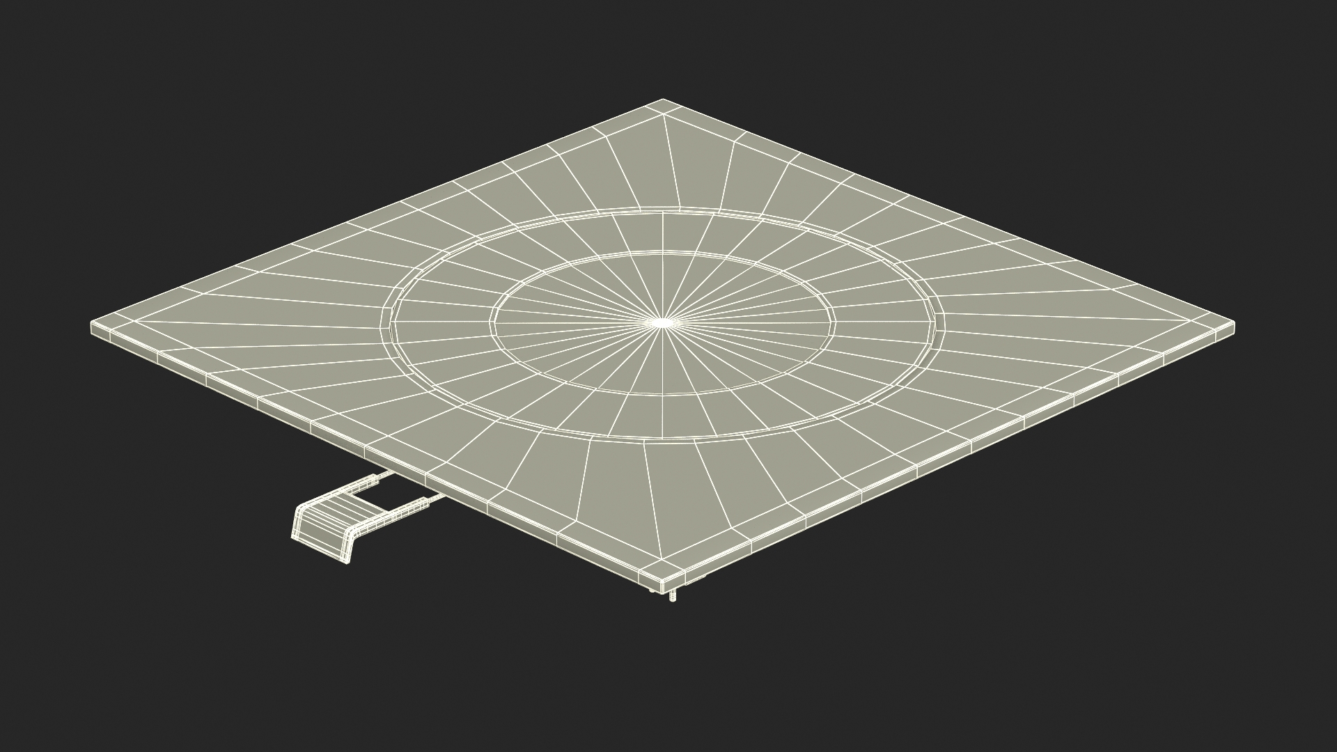 3D model Square Modular Ceiling Light Black - TurboSquid 2091334