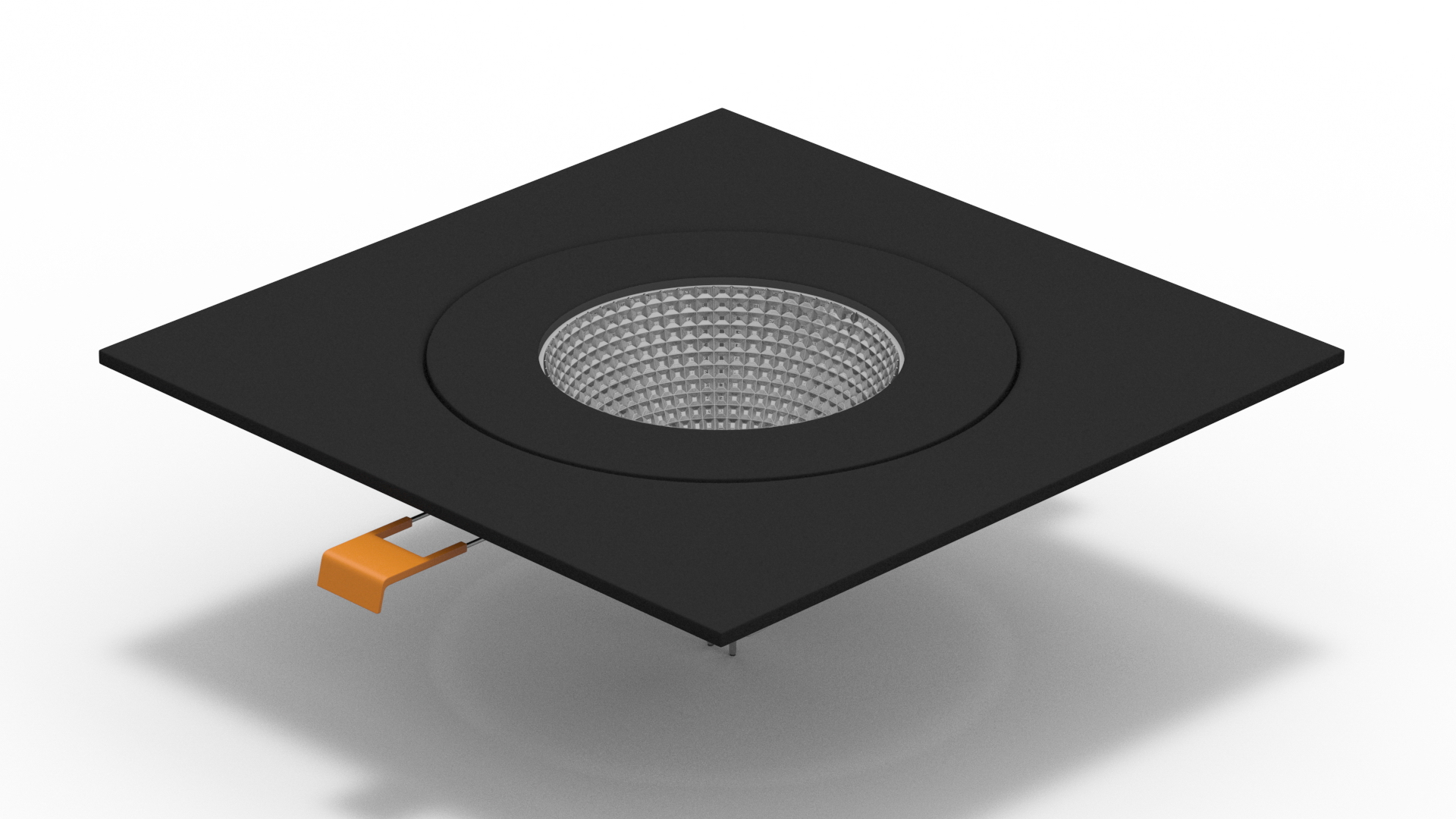 3D model Square Modular Ceiling Light Black - TurboSquid 2091334