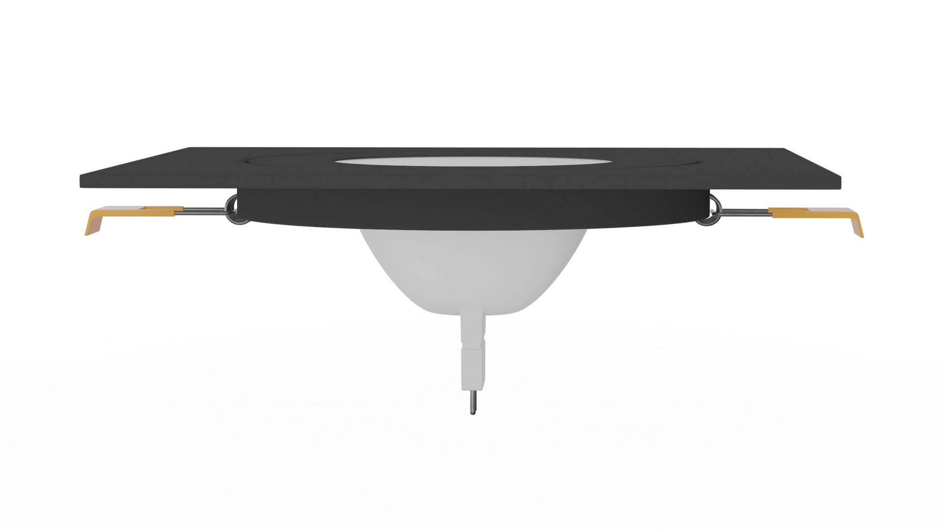 3D model Square Modular Ceiling Light Black - TurboSquid 2091334