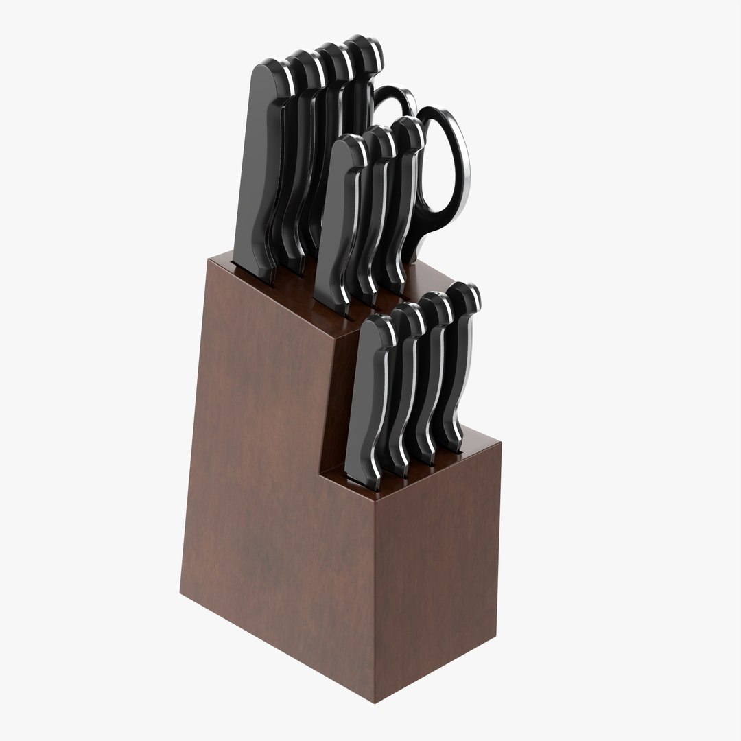 Kitchen knife stand 3D model - TurboSquid 1733355