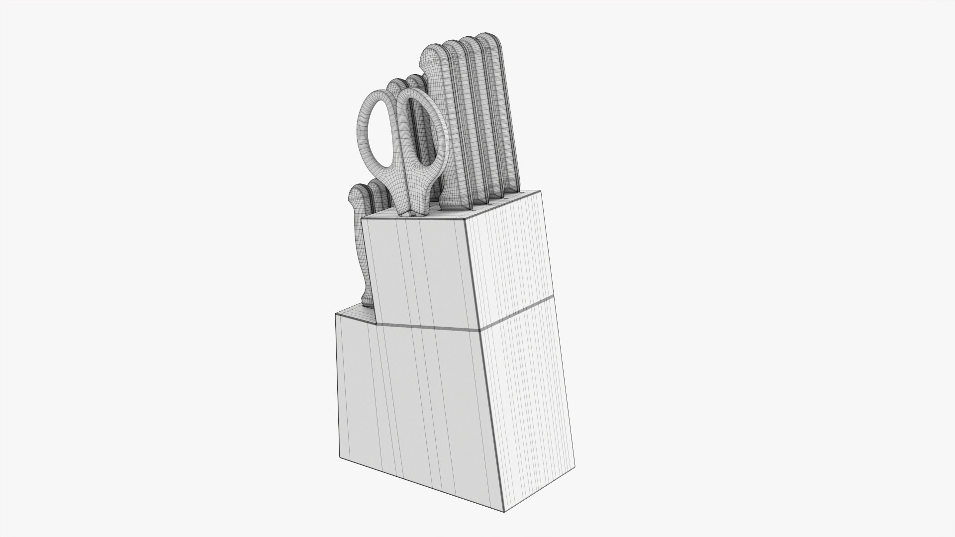 Kitchen Knife Stand 3D Model - TurboSquid 1733355