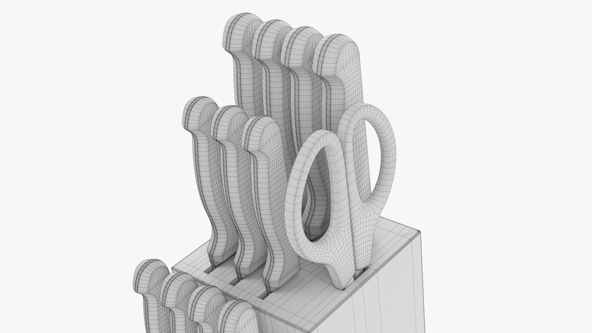 Kitchen Knife Stand 3D Model - TurboSquid 1733355