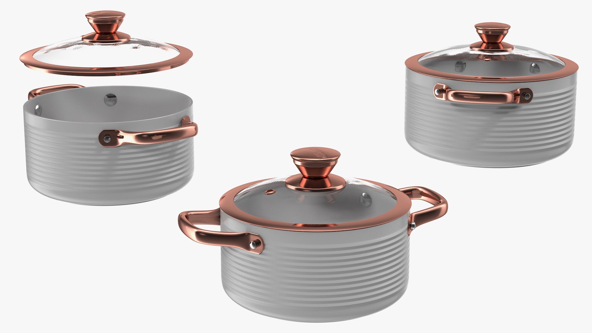 3D model tower white cooking pot - TurboSquid 1548387