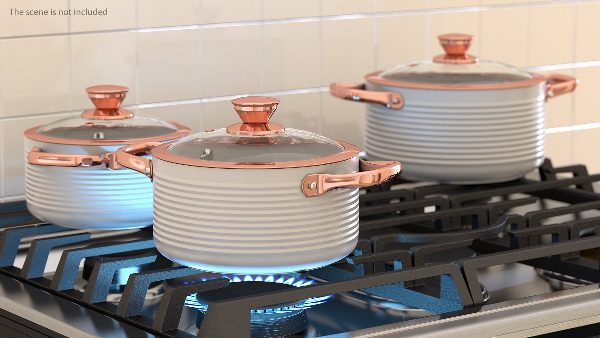 3D model tower white cooking pot - TurboSquid 1548387