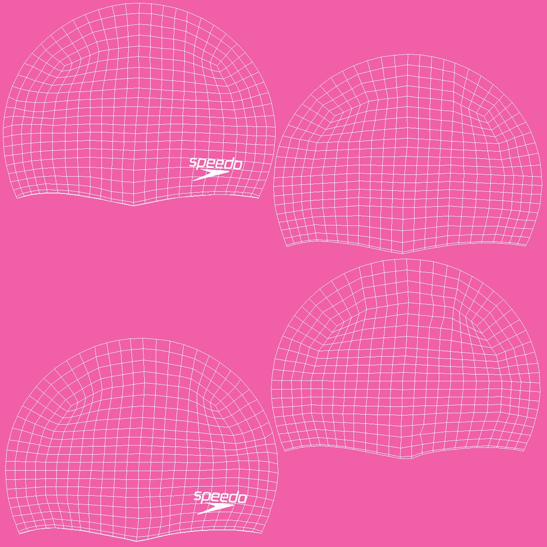 Speedo pink swim cap 3D model - TurboSquid 1630857