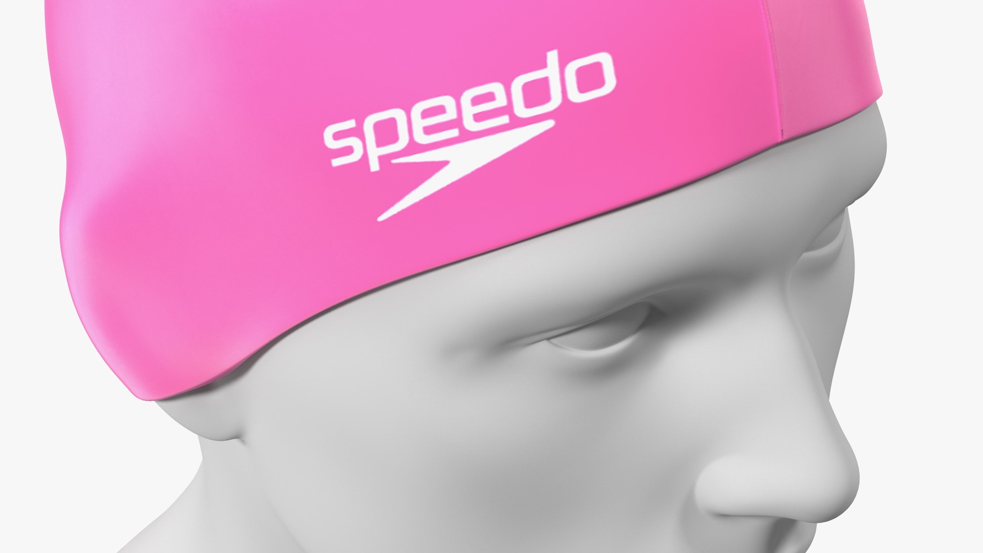 Speedo Pink Swim Cap 3D Model - TurboSquid 1630857