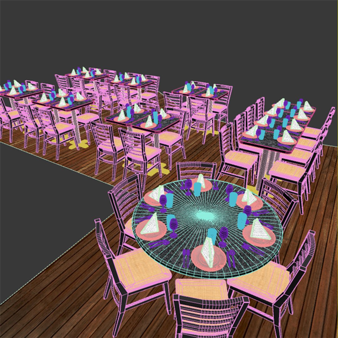 chairs table setting max