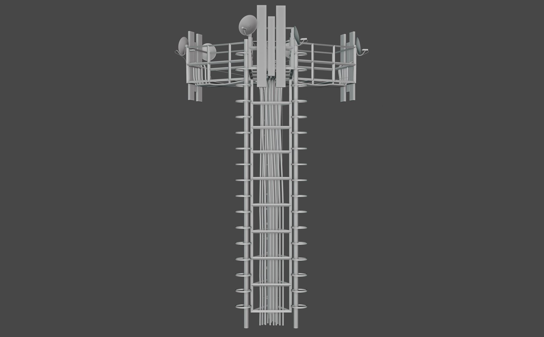 3D Rooftop Structures Low Poly Model - TurboSquid 1850087