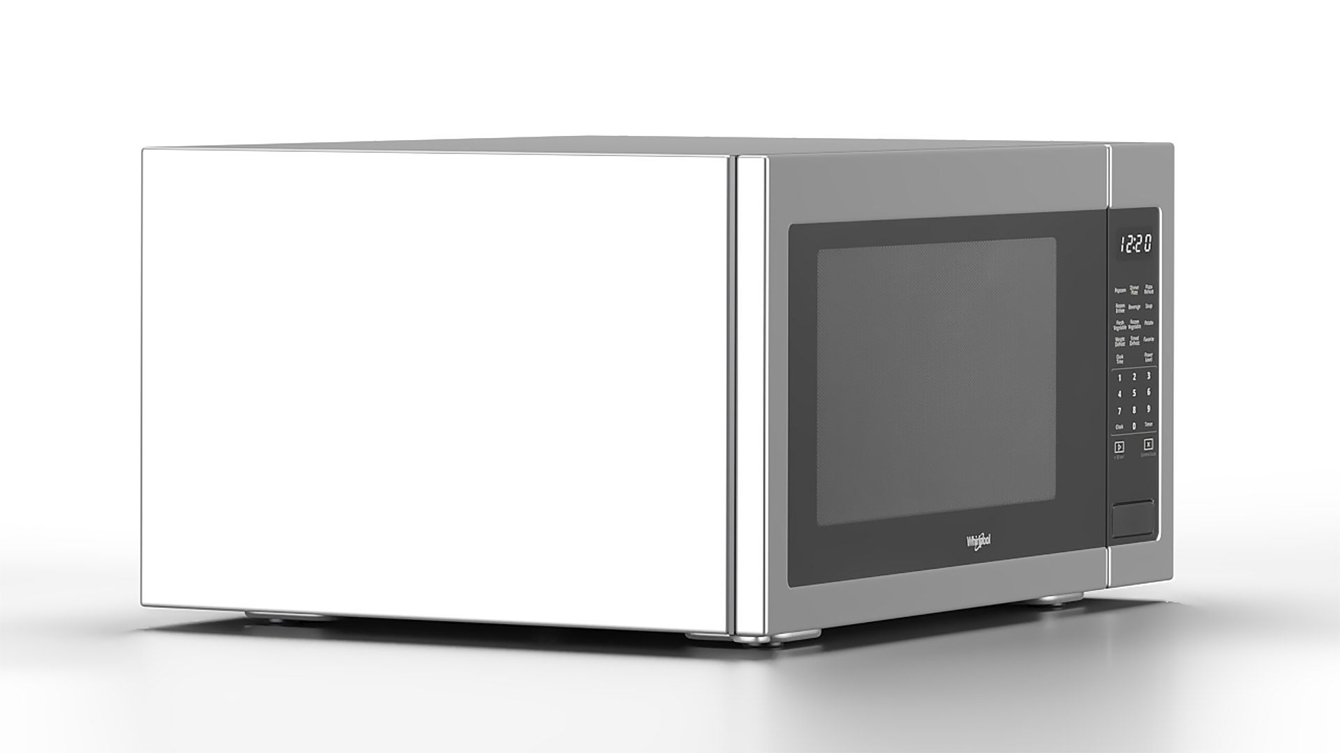 3D Whirlpool Countertop Microwave WMC50522HZ Model - TurboSquid 2139328