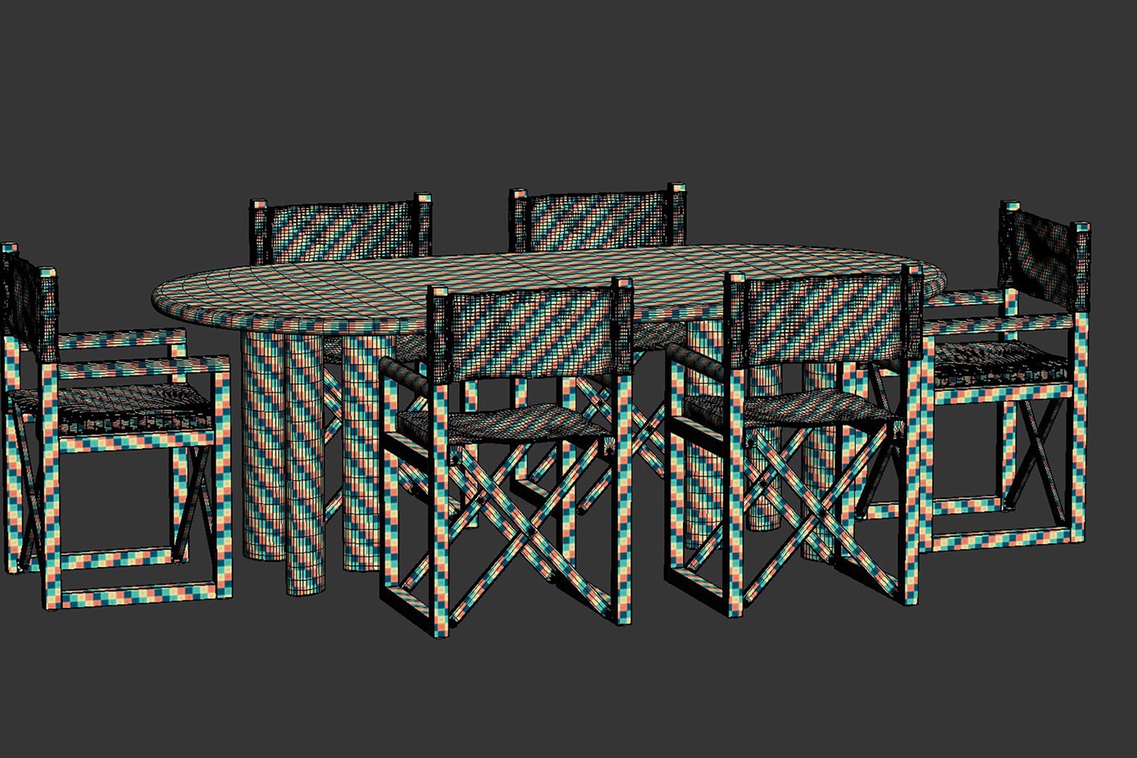 3D Outdoor Garden Furniture Set V14 By Bpoint - TurboSquid 2083838