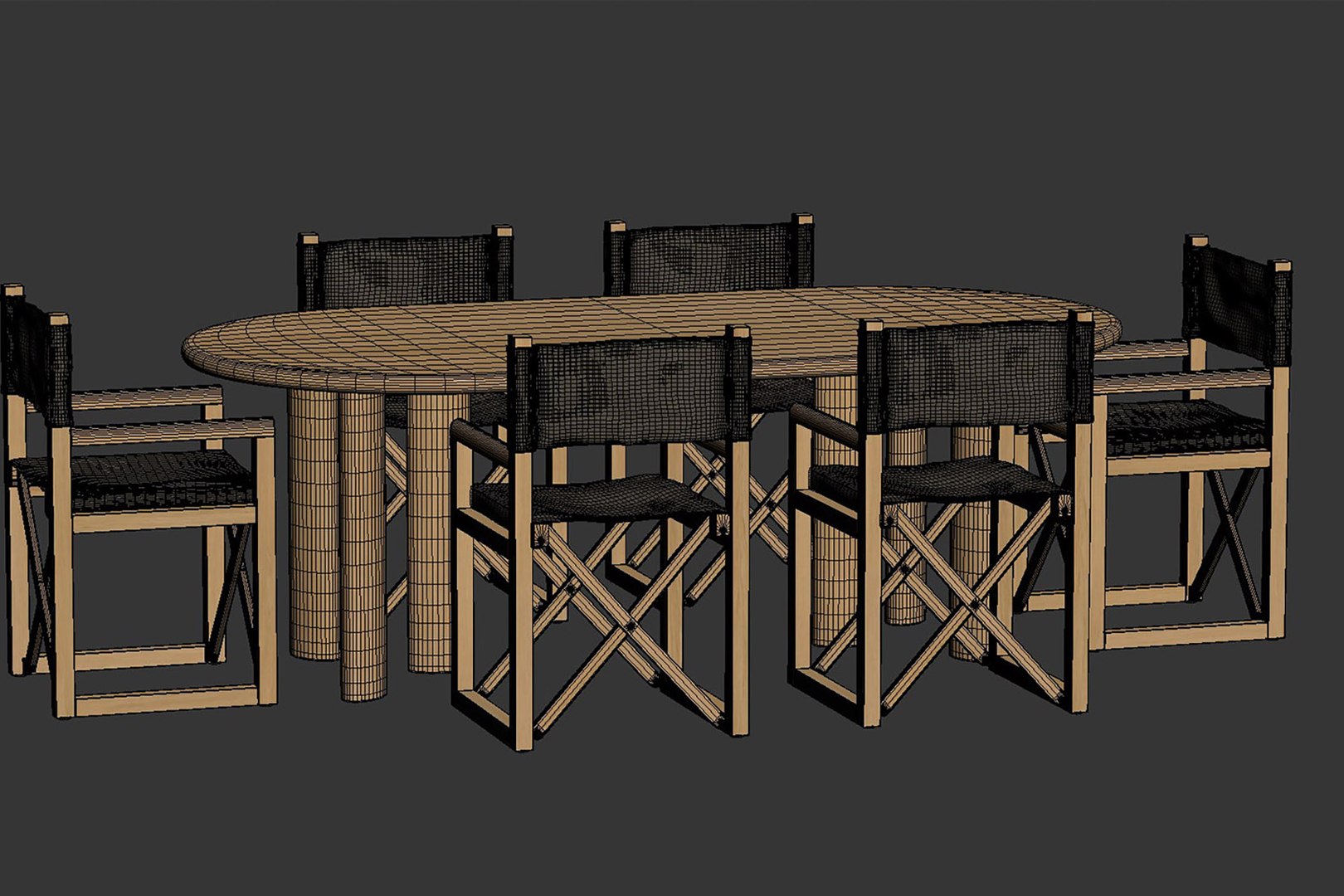 3D Outdoor Garden Furniture Set V14 By Bpoint - TurboSquid 2083838